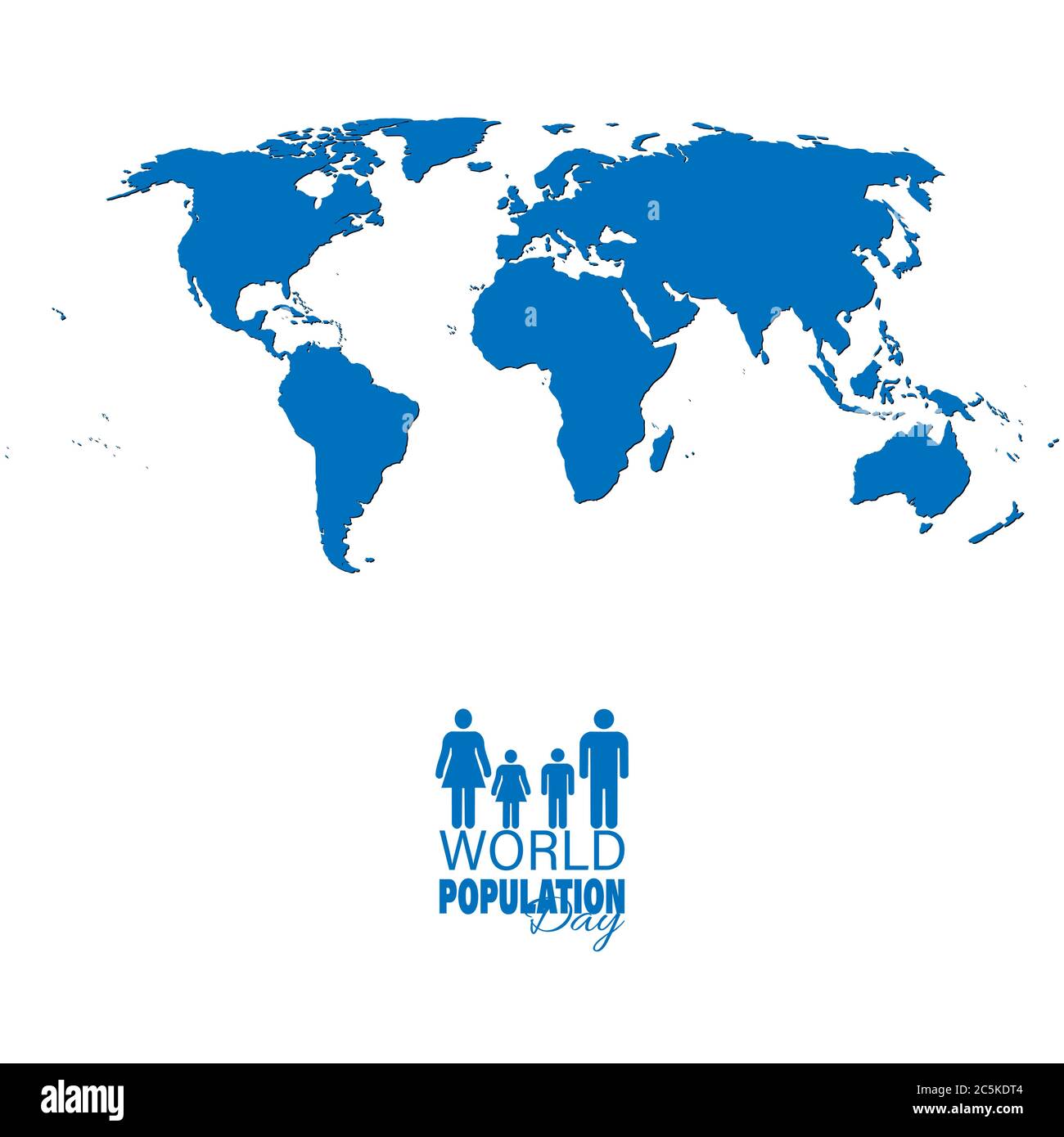 Vector Illustration of World Population Day 11 July, which seeks to ...