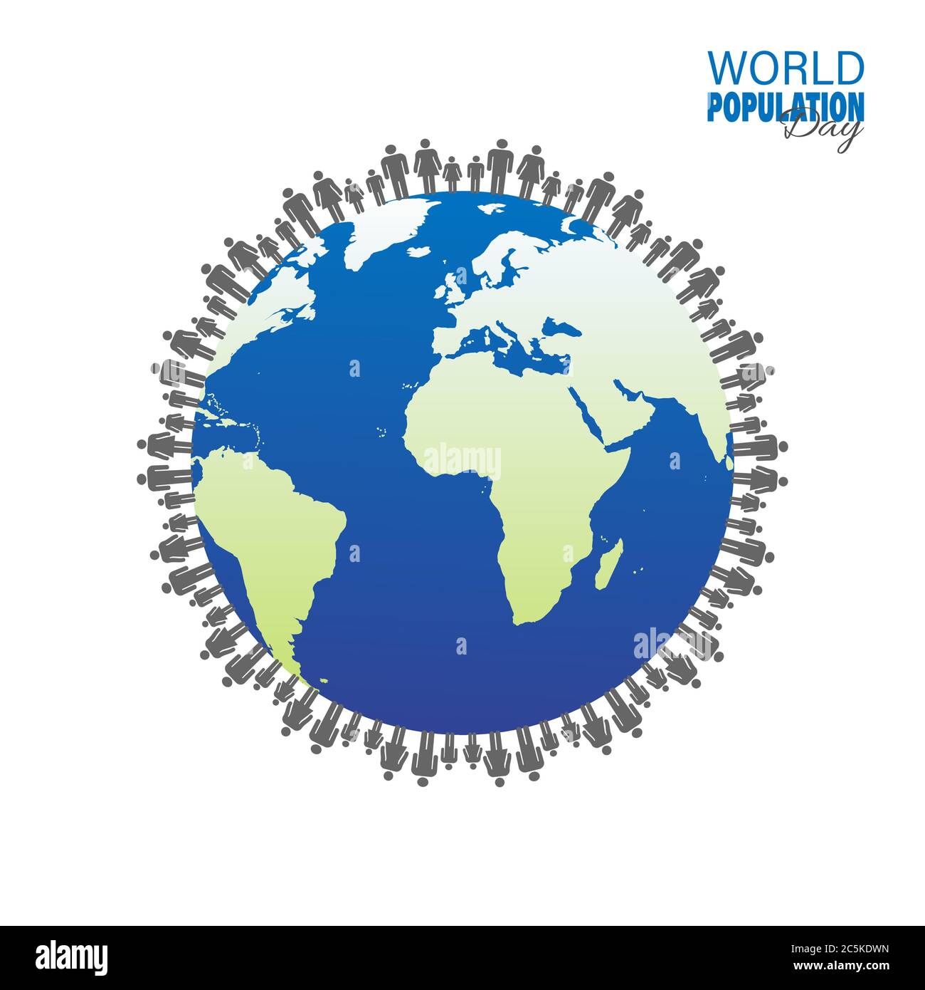 Vector Illustration of World Population Day 11 July, which seeks to ...