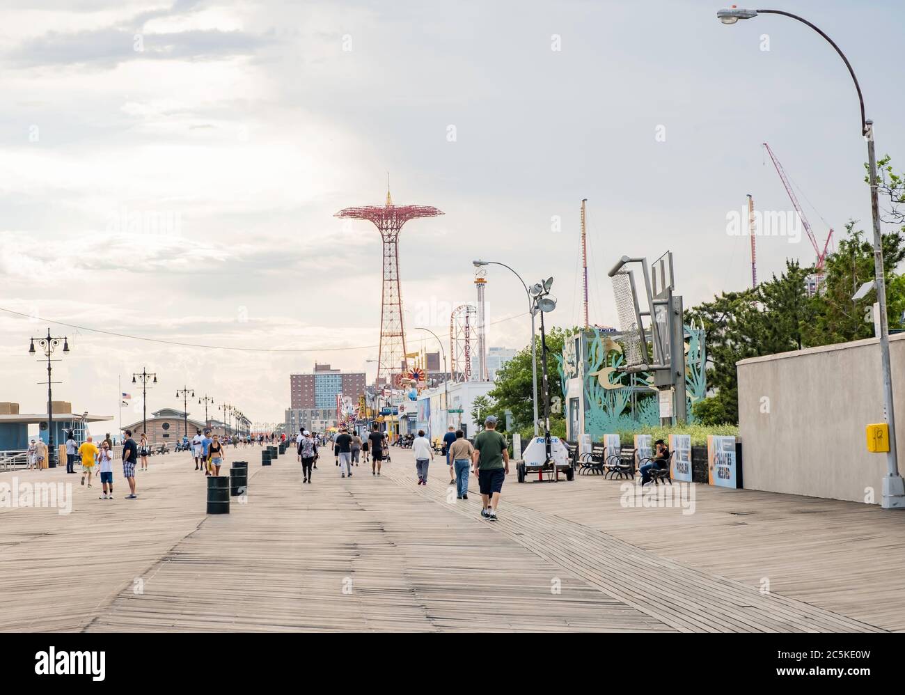 Coney Island, Brooklyn, New York - July, 2020: Legendary Coney Island ...
