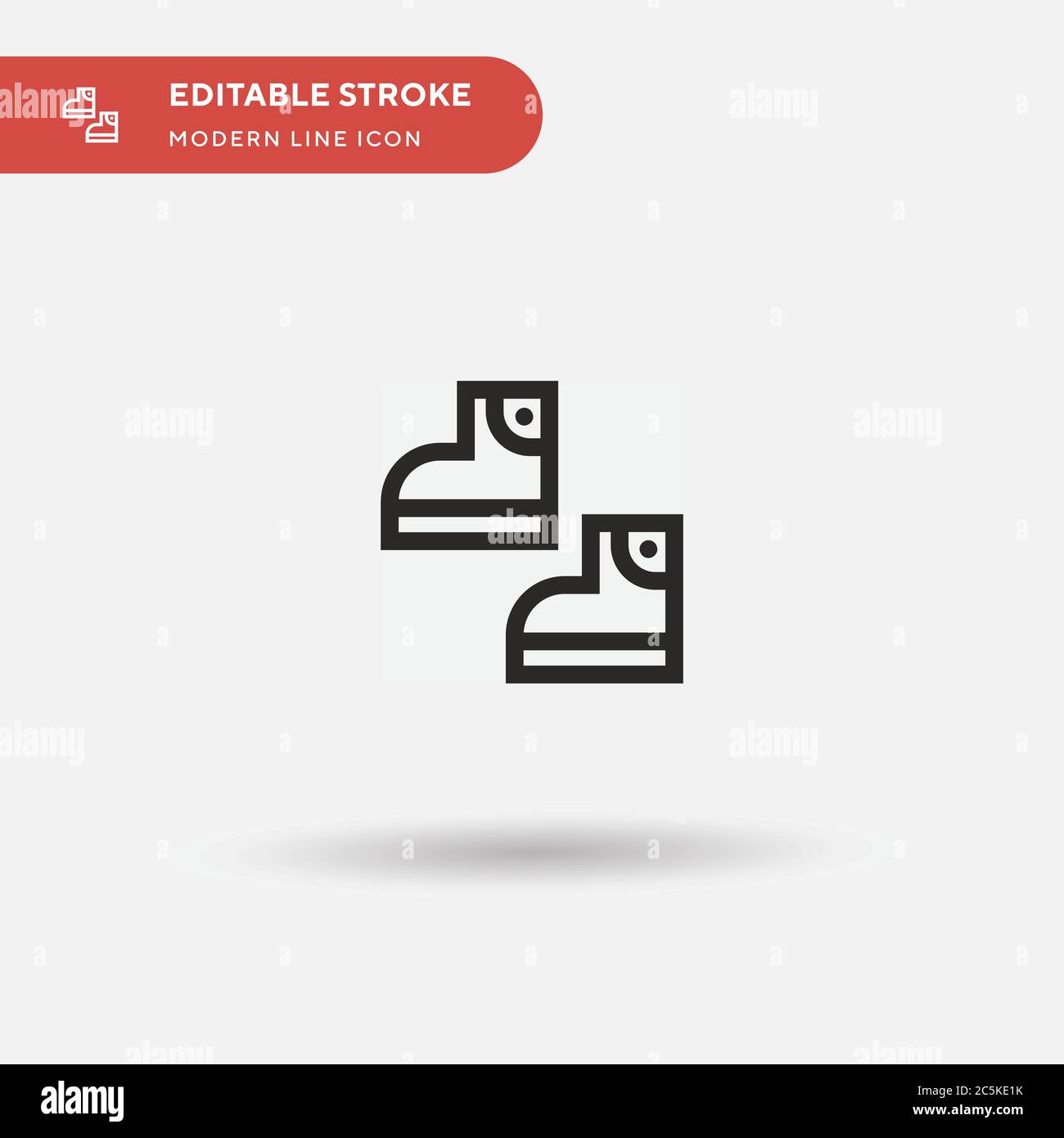 Boots Simple vector icon. Illustration symbol design template for web ...