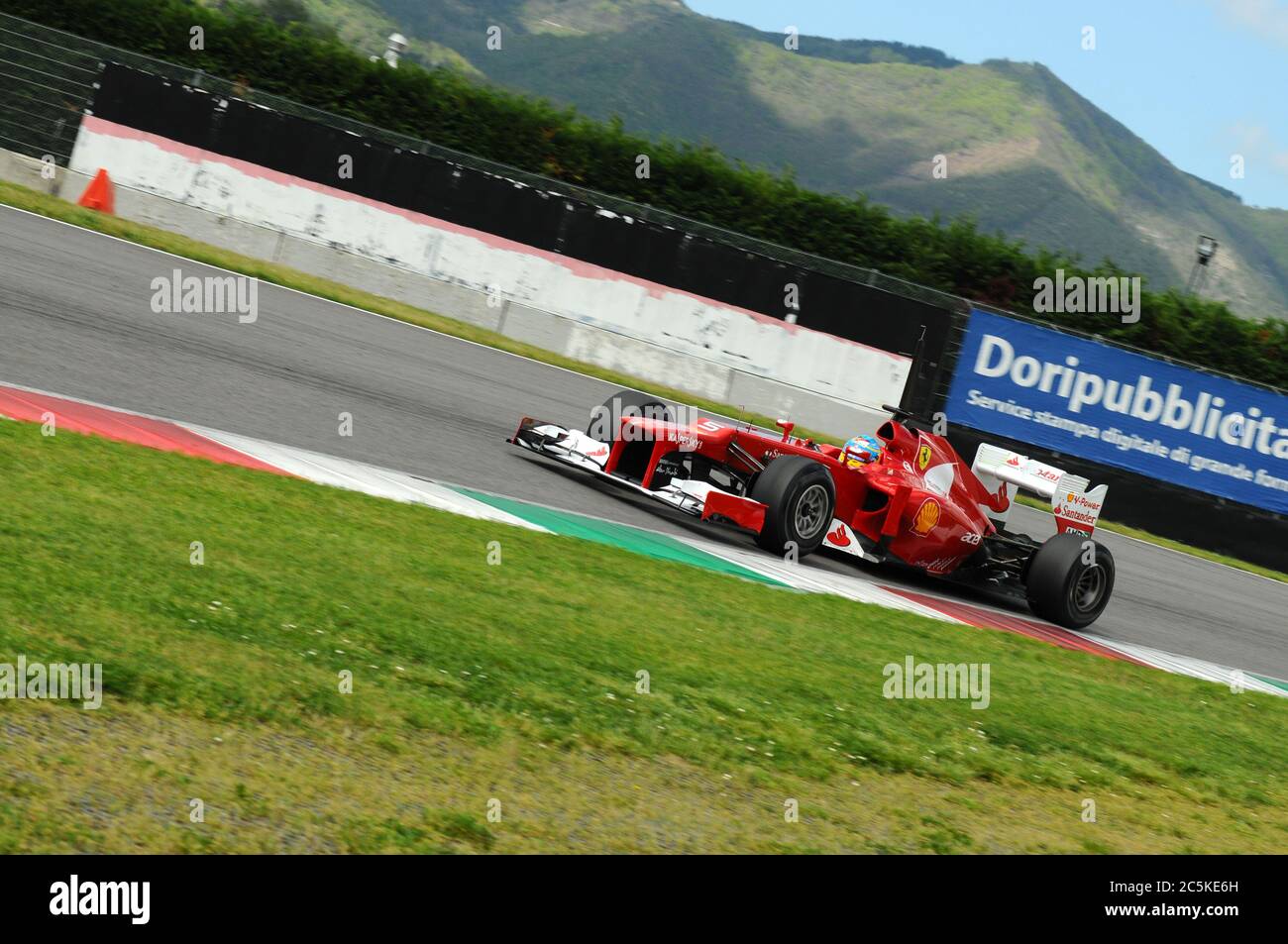 MUGELLO, ITALY 2012: Fernando Alonso of Ferrari F1 team racing at ...