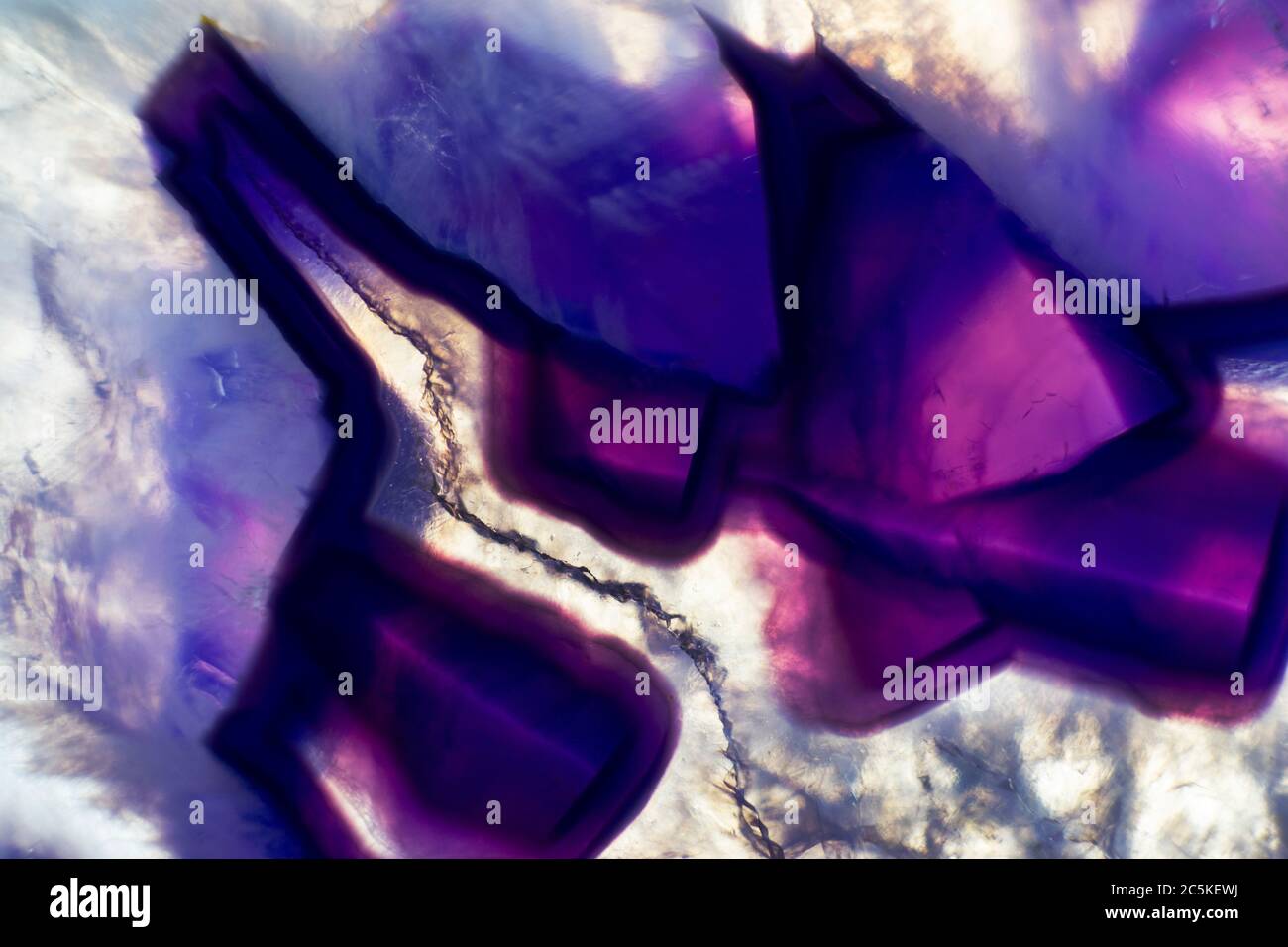 Illuminated and Colorful Purple Agate Rock Slices Stock Photo - Alamy