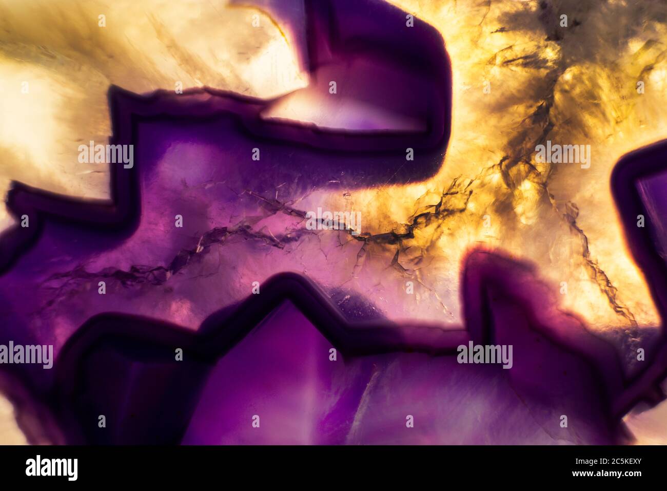 Illuminated and Colorful Purple Agate Rock Slices Stock Photo - Alamy