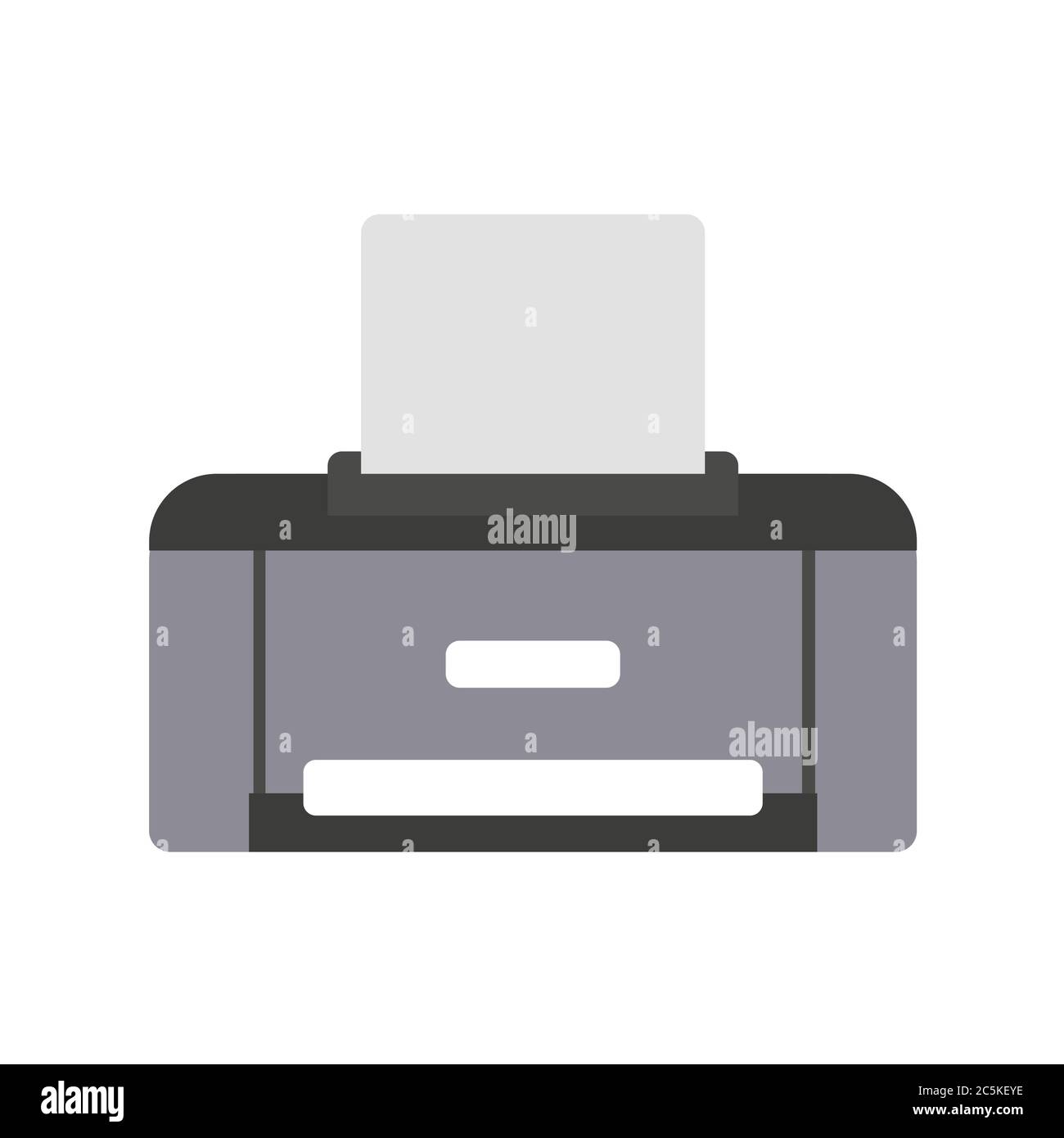 Printer icon on white background. Vector illustration in trendy flat ...