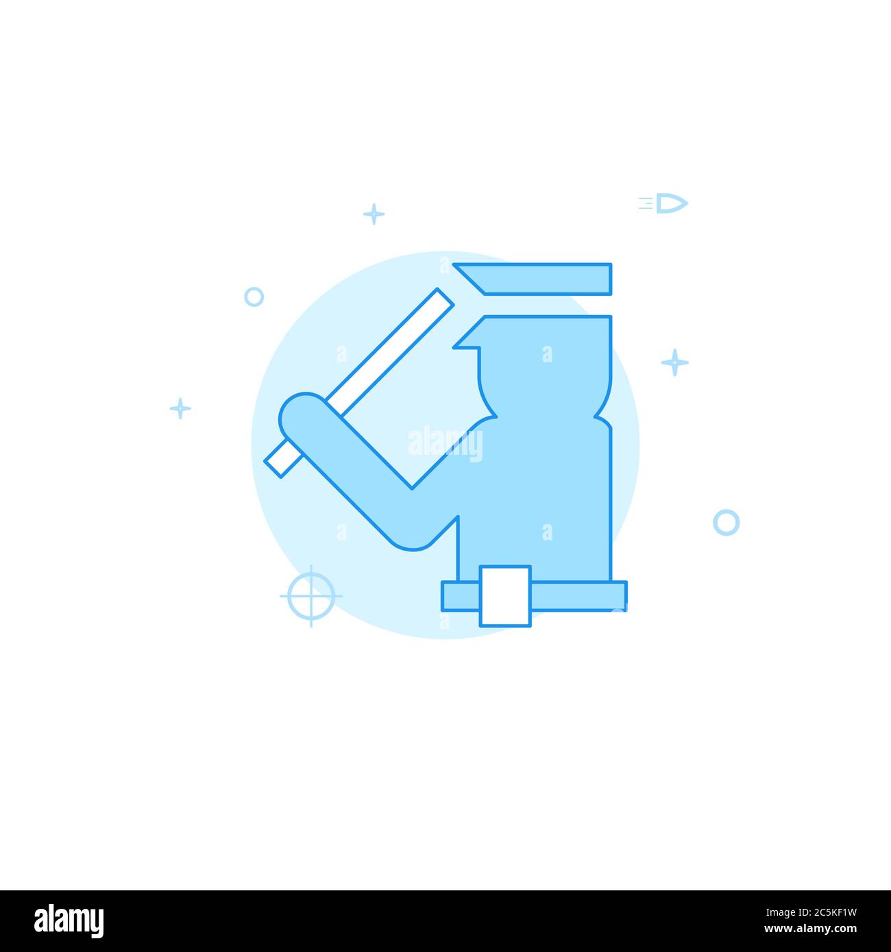 Blue baton Stock Vector Images - Alamy