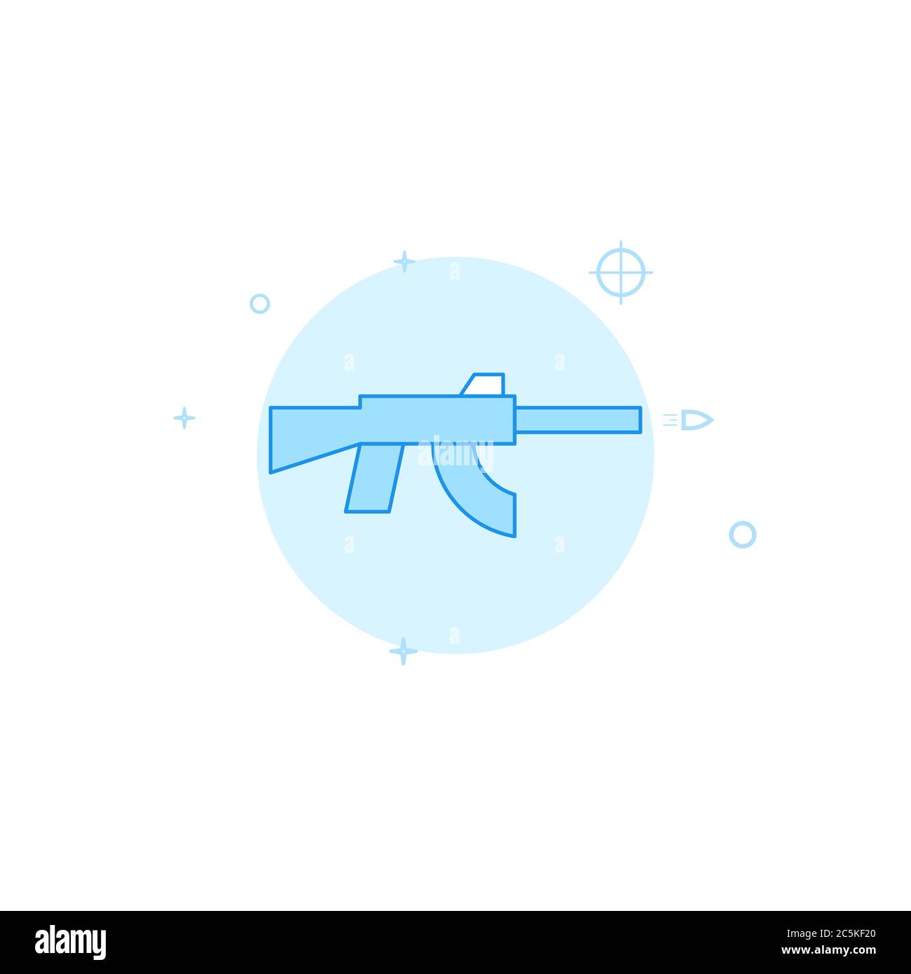 Rifle flat icon element Cut Out Stock Images & Pictures - Alamy