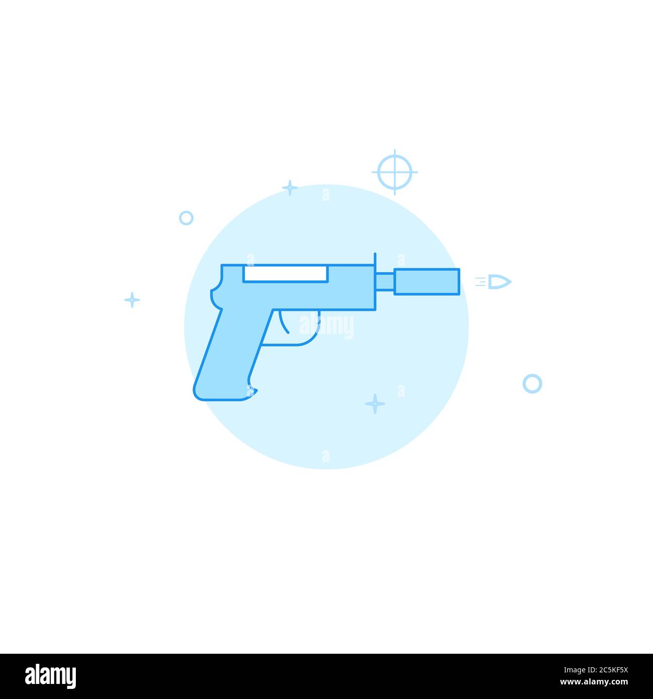 Silenced Gun Stock Vector Images - Alamy