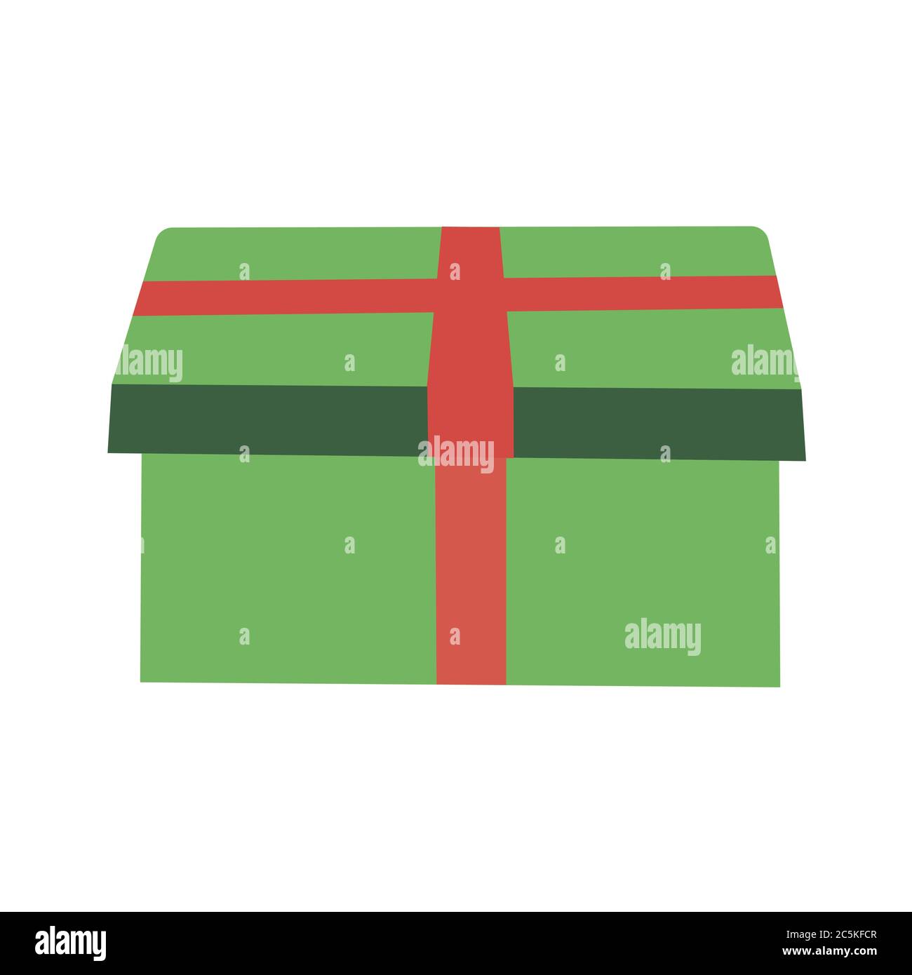 Surprise gift box on white background. Vector illustration in trendy ...