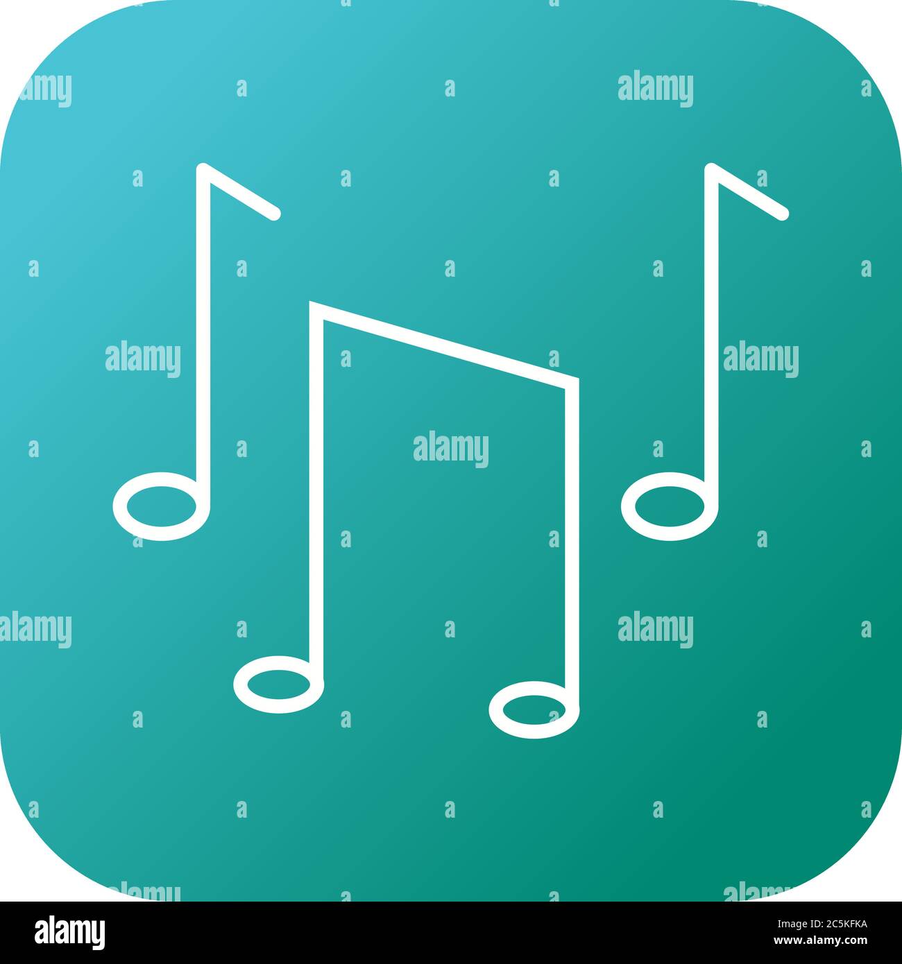 Unique Musical Notes Vector Line Icon Stock Vector Image & Art - Alamy