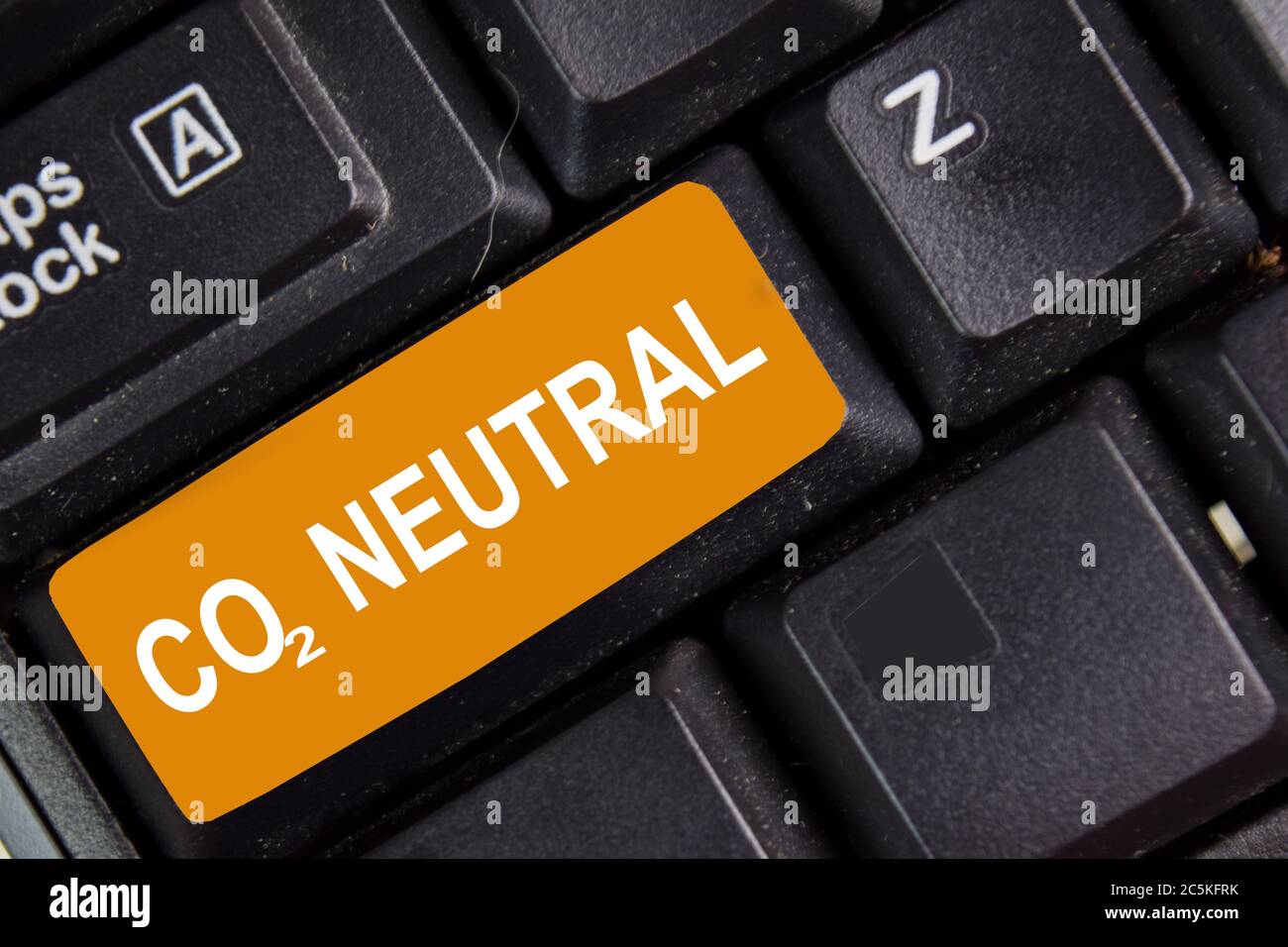 Co2 Neutral write on keyboard isolated on laptop background Stock Photo ...