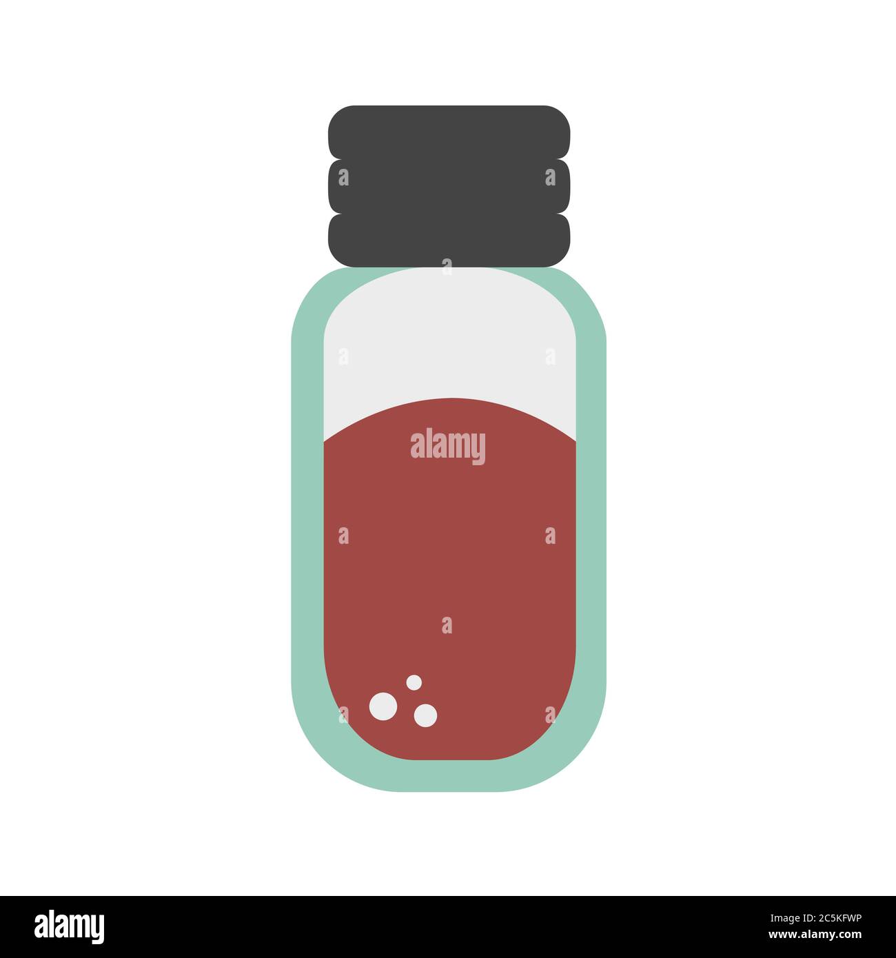 Pepper on white background. Vector illustration in trendy flat style ...
