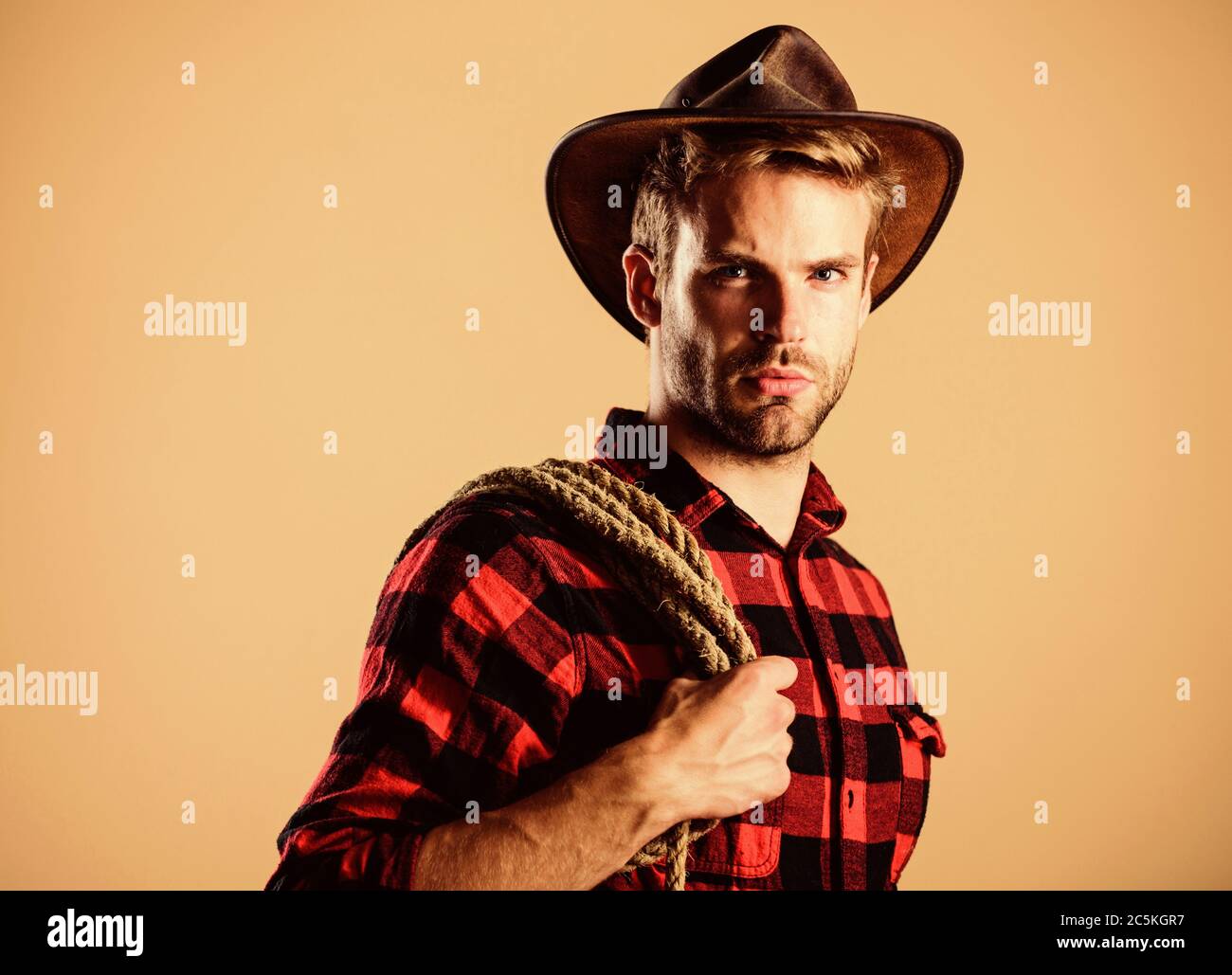 ride any horse. Vintage style man. Wild West retro cowboy. man ...