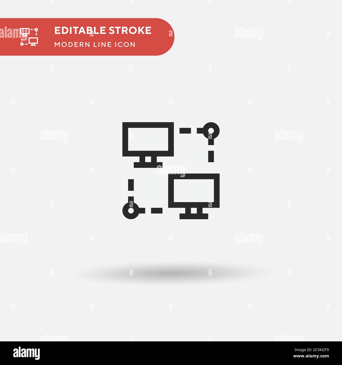 Lan Simple vector icon. Illustration symbol design template for web ...