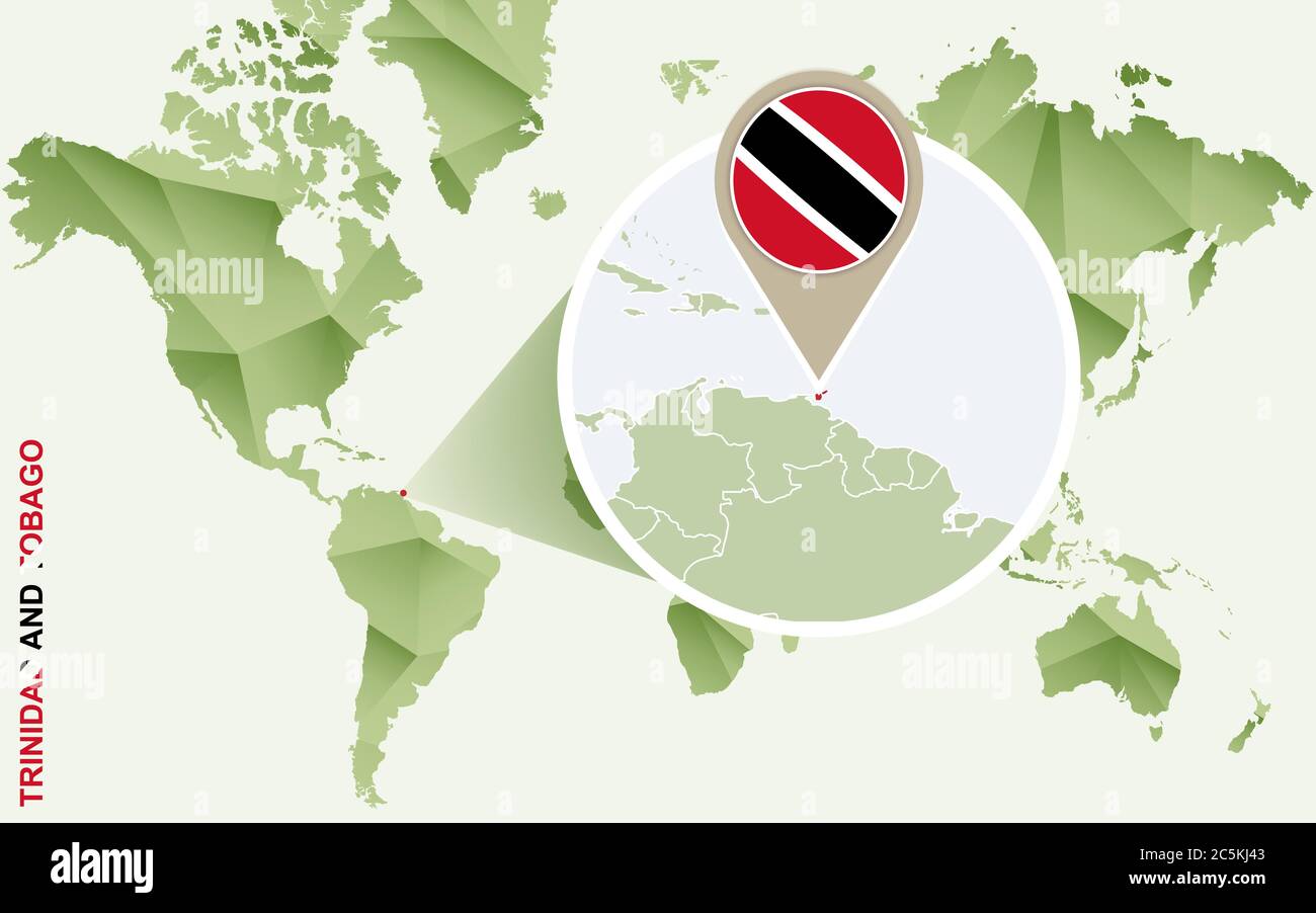Infographic for Trinidad and Tobago, detailed map of Trinidad and ...