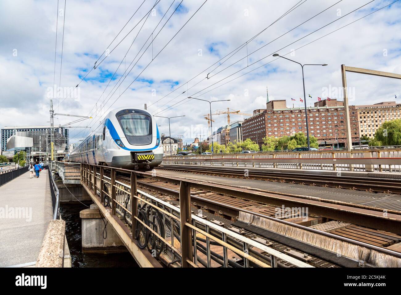 Stockholm train track central hi-res stock photography and images - Alamy