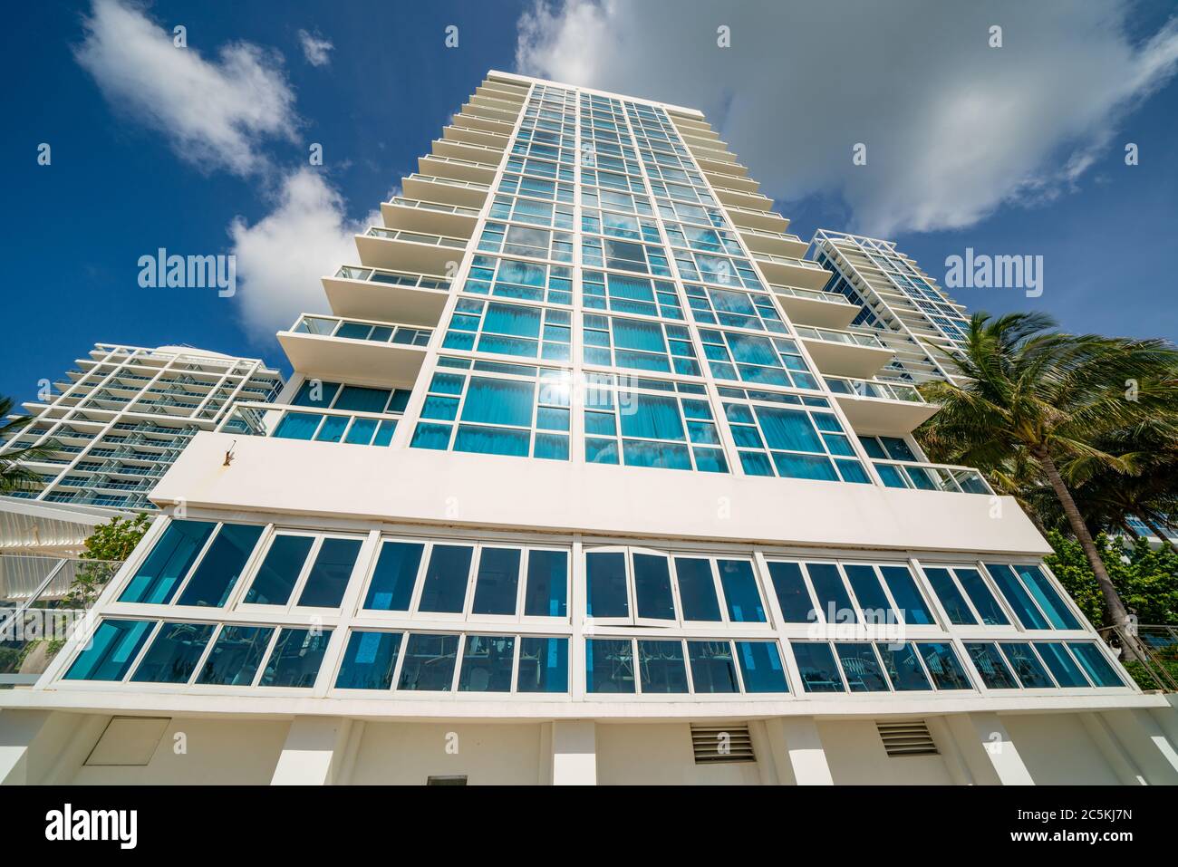 Modern apartment building Miami Beach FL Stock Photo - Alamy