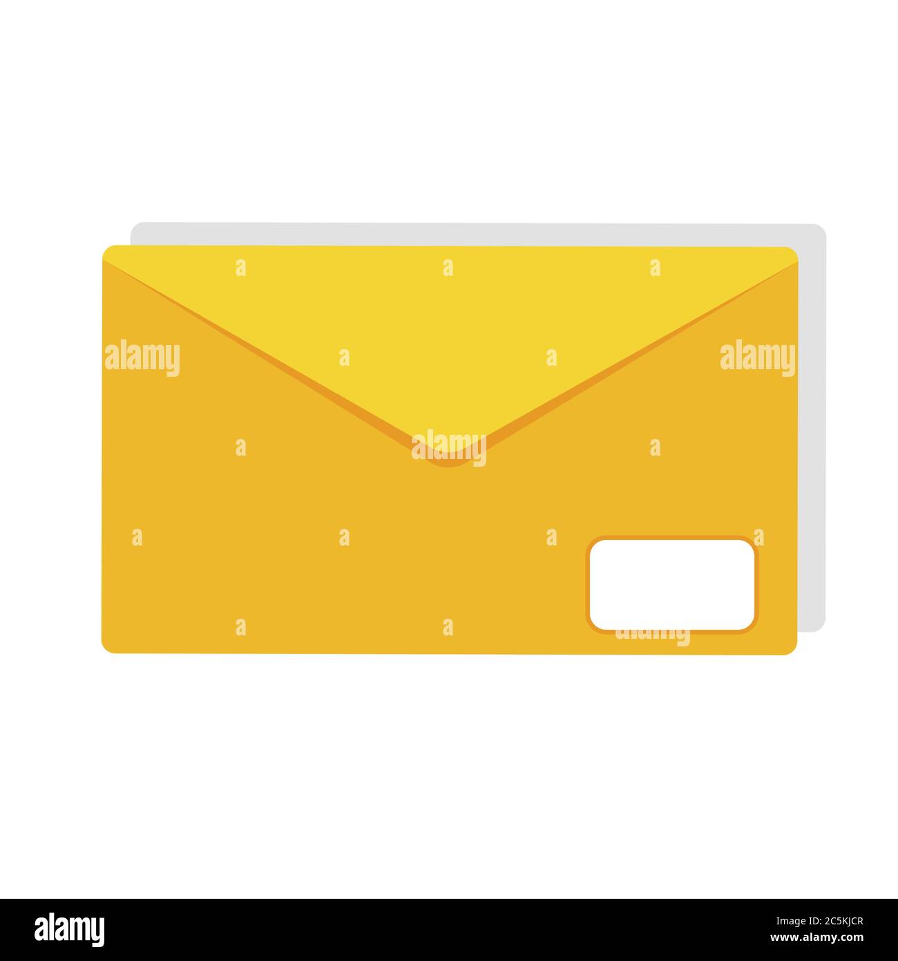 Envelope mail on white background. Vector illustration in trendy flat ...
