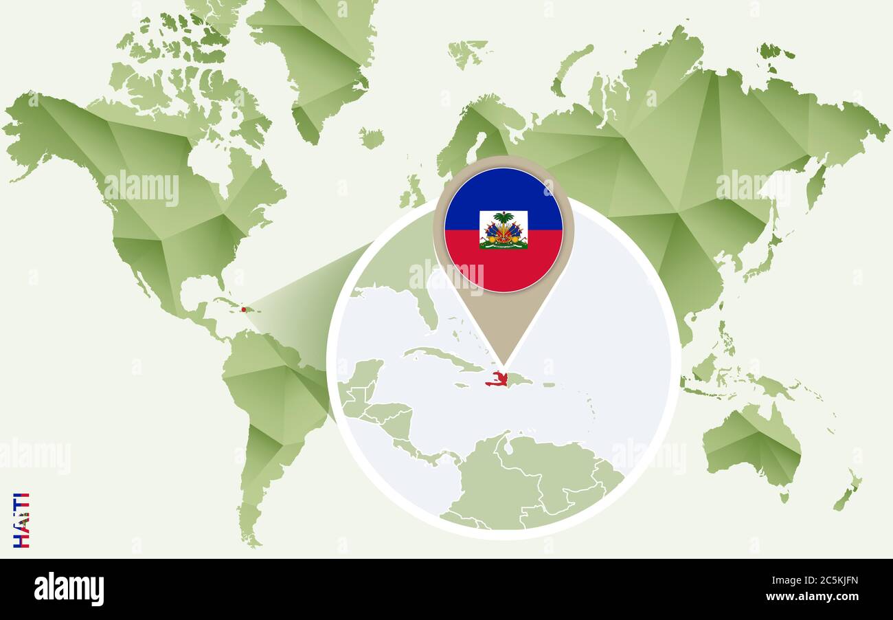Infographic for Haiti, detailed map of Haiti with flag. Vector Info ...