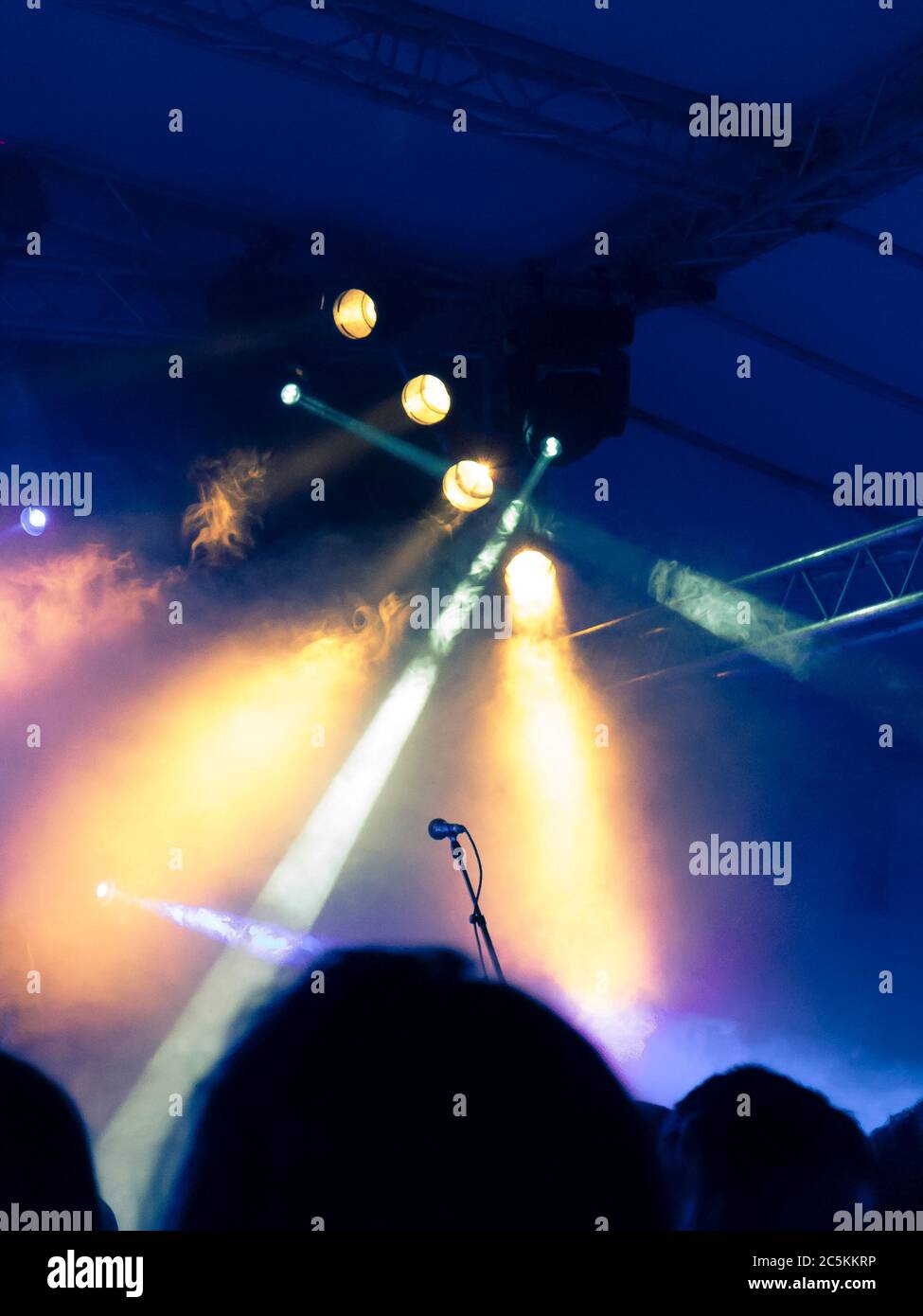Concert photography during a gig, this is the point of view of the ...