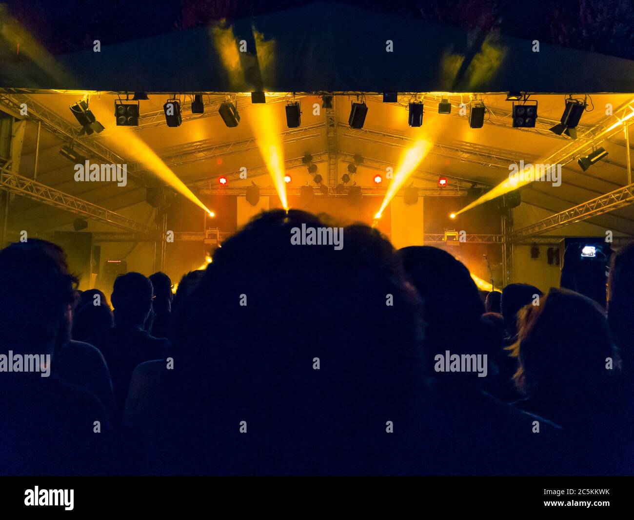 Concert photography during a gig, this is the point of view of the ...