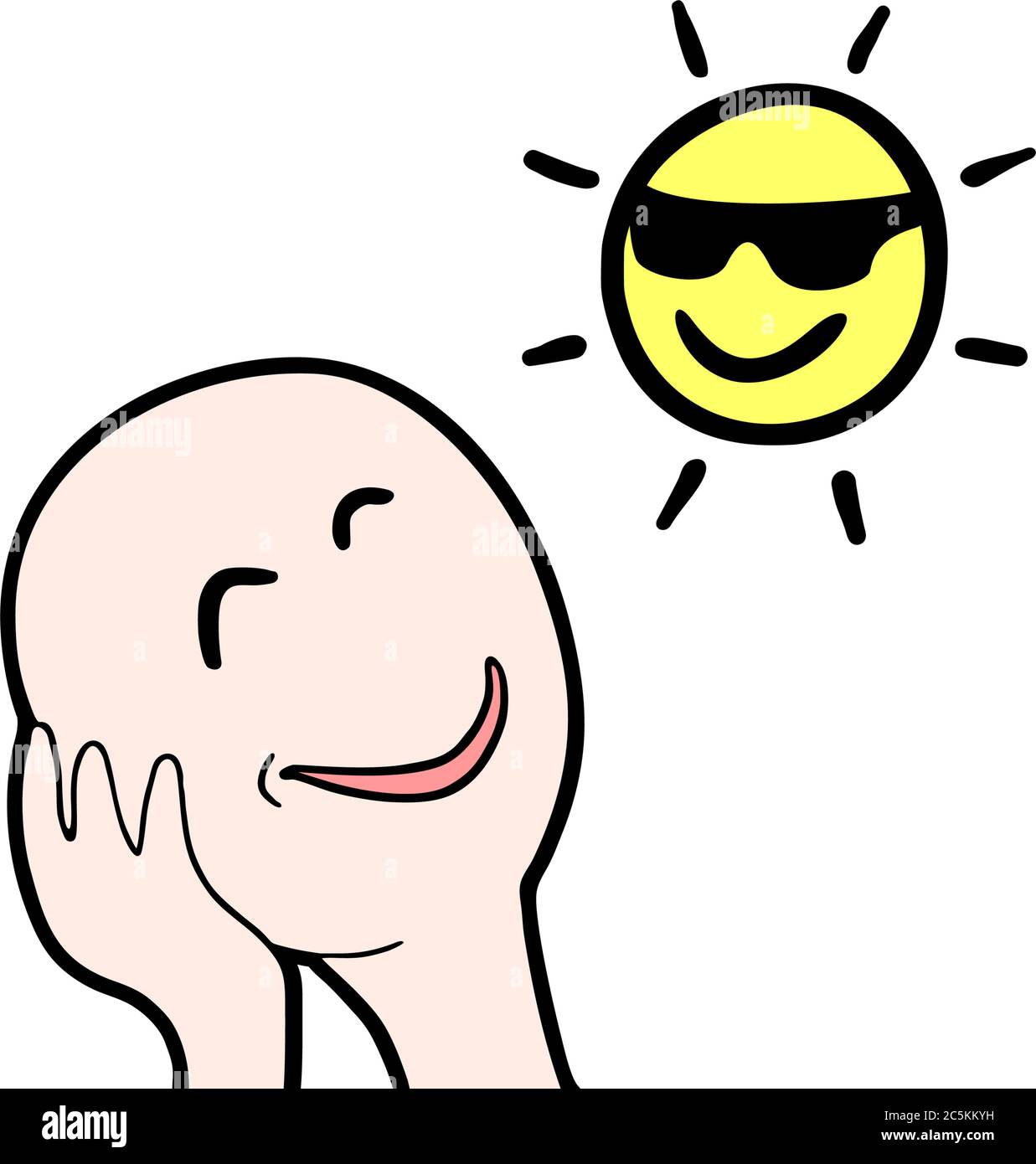 Child and sun Stock Vector Image & Art - Alamy