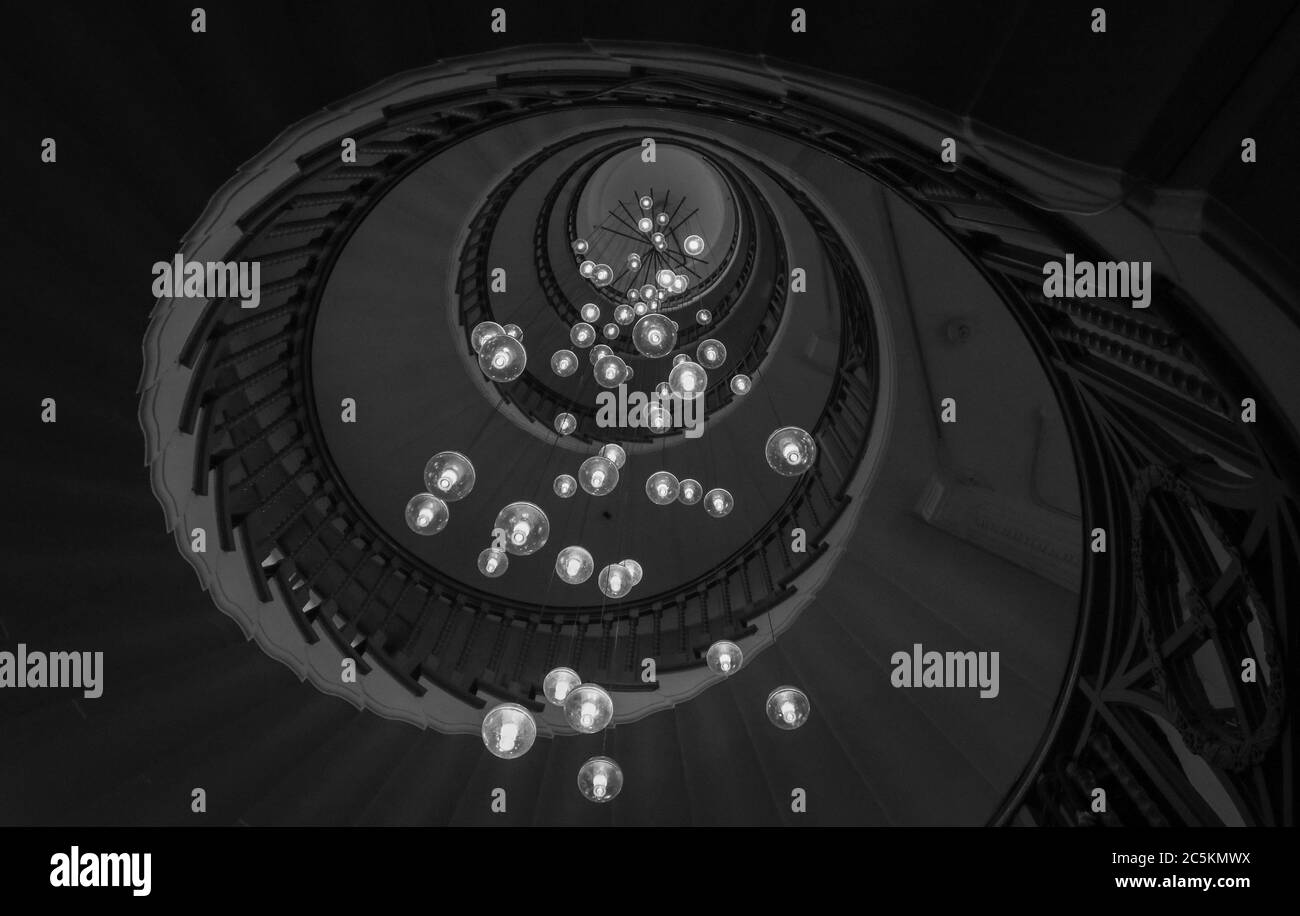 snail shell shaped staircase Stock Photo - Alamy