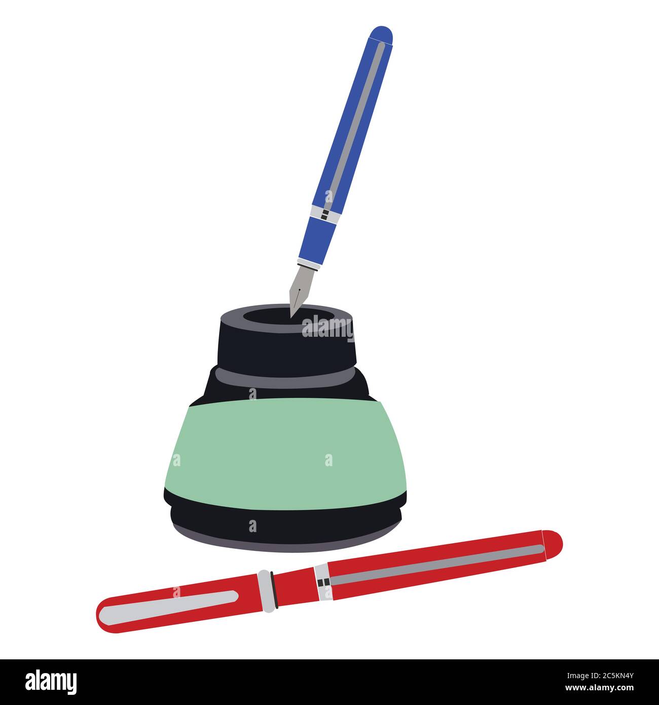 Pen line blue icon Stock Vector Images - Alamy