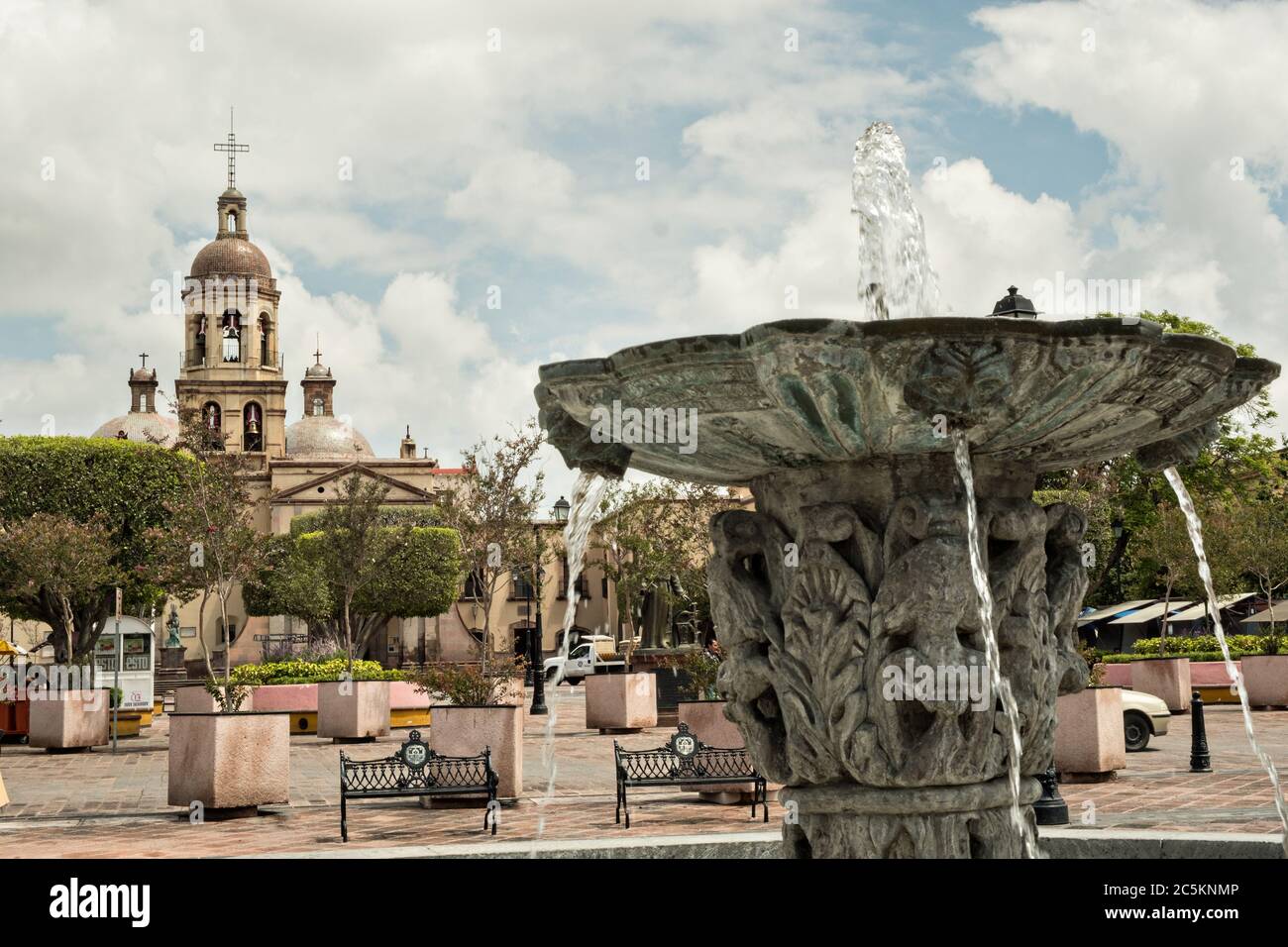 Fountain and Holy Cross Church and Franciscan Convent also called the ...