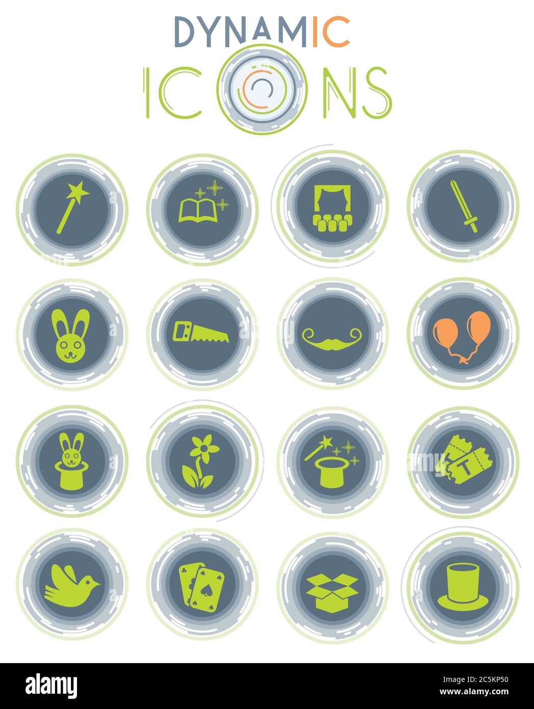 magic dynamic icons Stock Vector Image & Art - Alamy