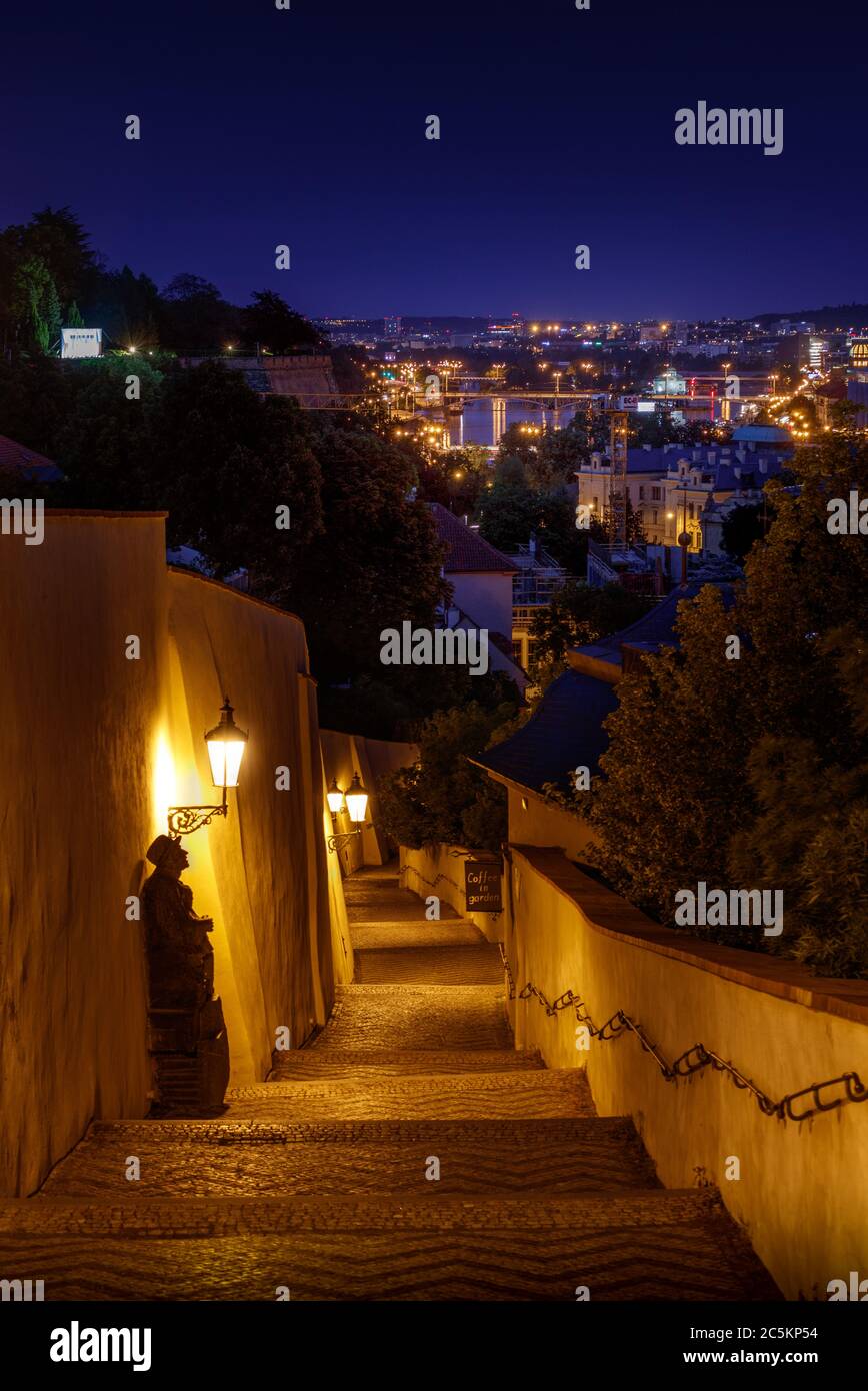 Old castle stairs prague hi-res stock photography and images - Alamy