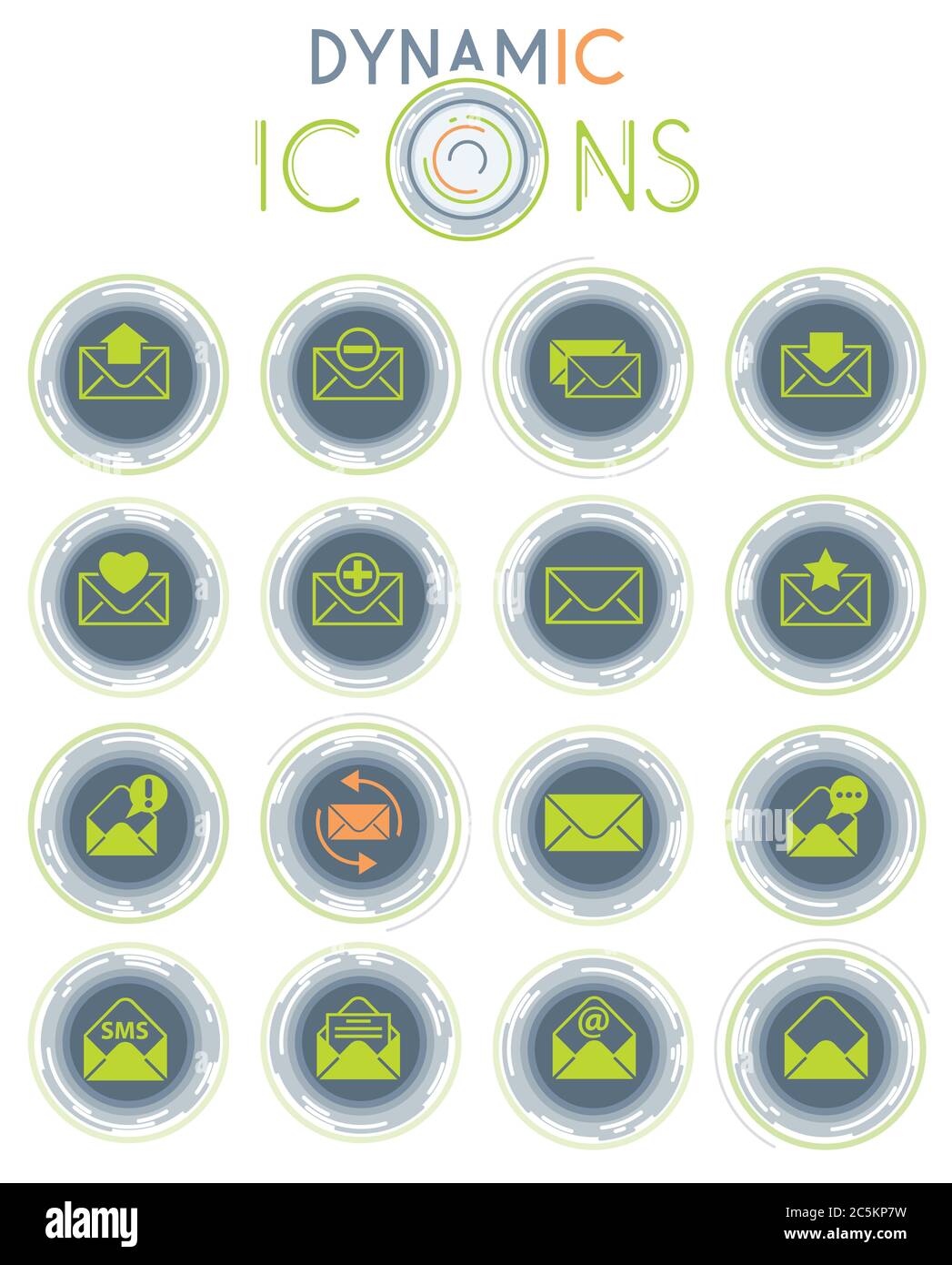 envelope dynamic icons Stock Vector Image & Art - Alamy