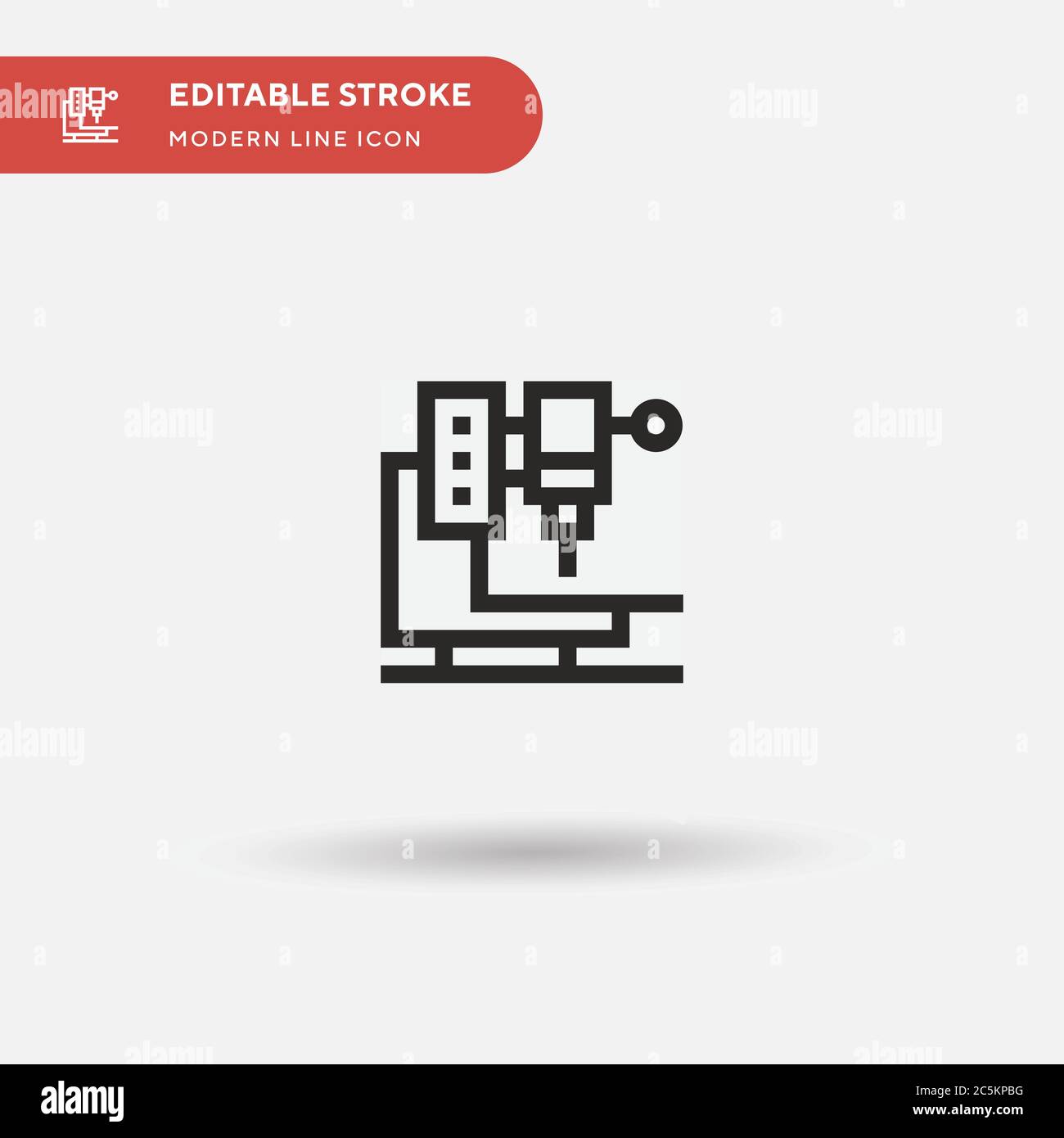 Electric cnc machine icon Stock Vector Images - Alamy