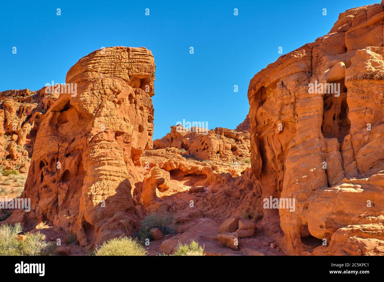 Rock formations in Valley of Fire State park, Nevada, USA Stock Photo ...