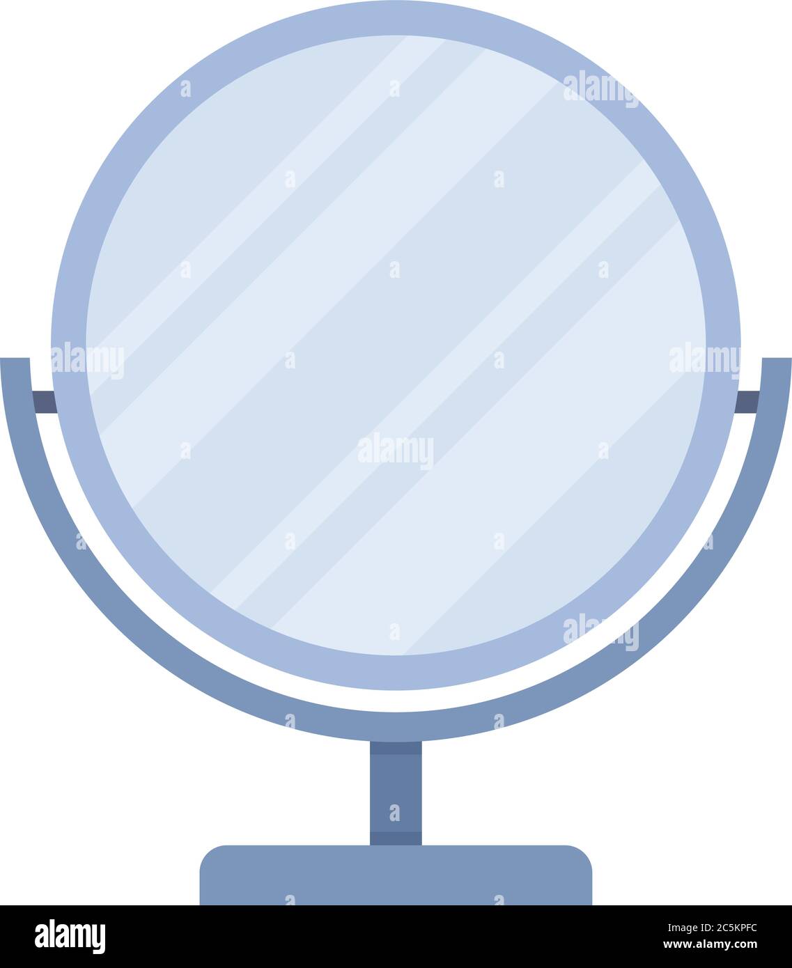 Round make-up mirror vector flat isolated Stock Vector Image & Art - Alamy