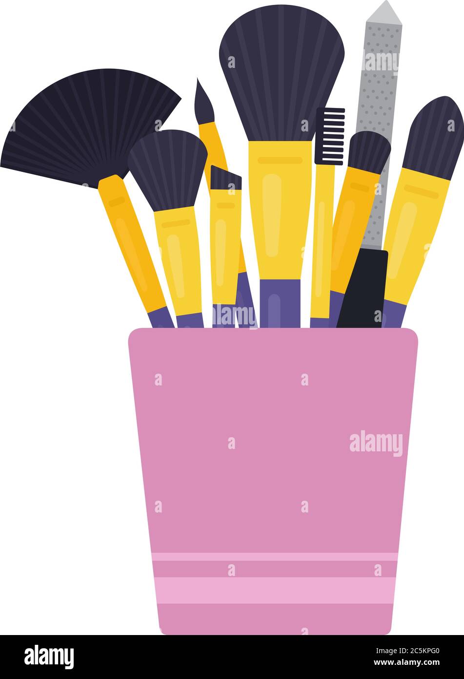 Makeup powder isolated Stock Vector Images - Alamy