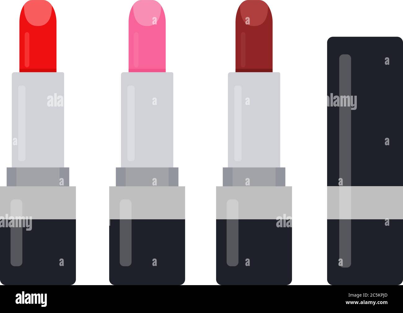 Matte red lipstick Cut Out Stock Images & Pictures - Alamy