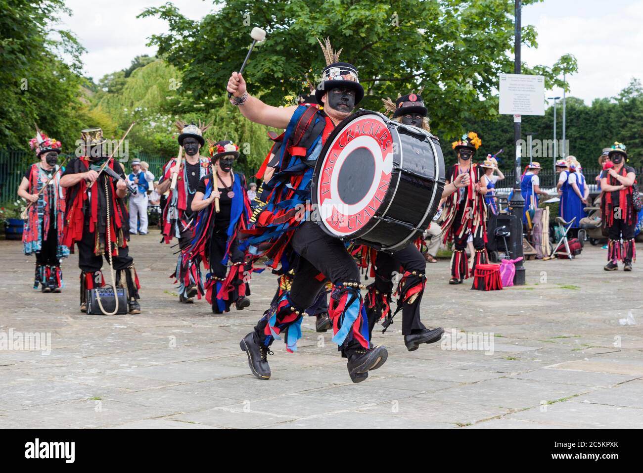 The Flagcrackers of Craven Stock Photo - Alamy