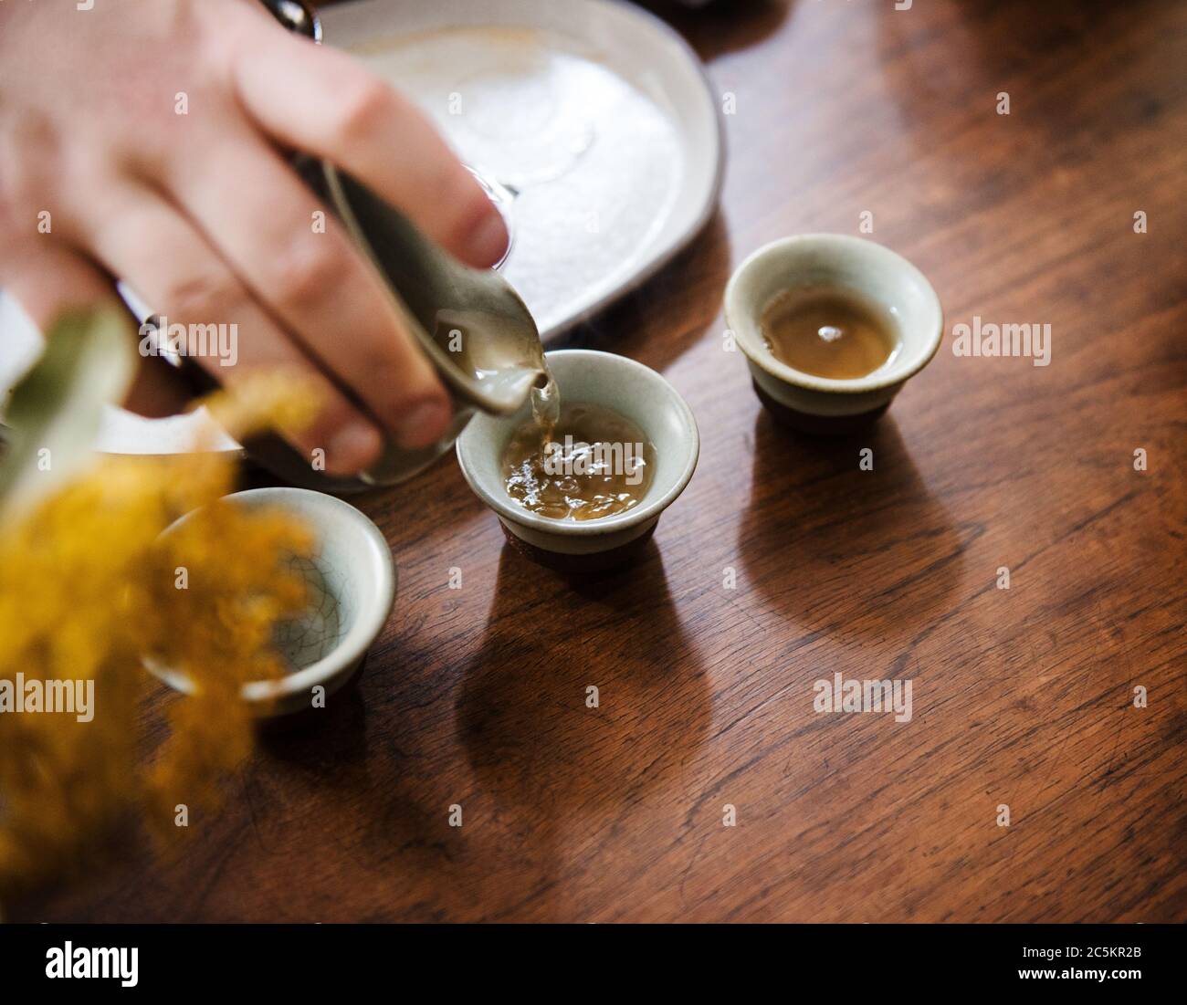 Poured tea hi-res stock photography and images - Alamy