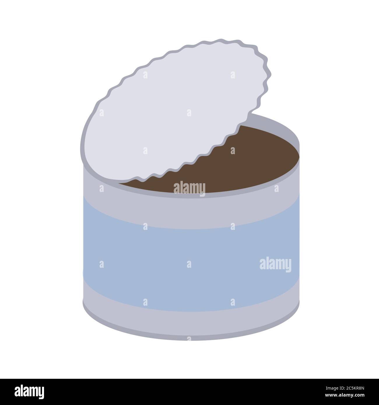 Tin can on white background. Vector illustration in trendy flat style ...