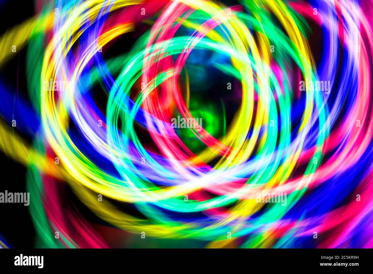 Abstract long exposure light pattern Stock Photo - Alamy