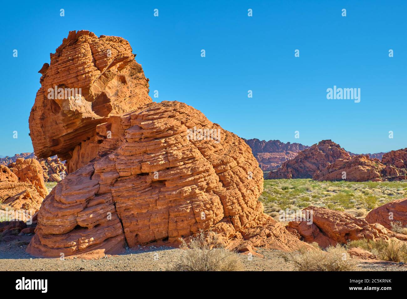 Rock formations in Valley of Fire State park, Nevada, USA Stock Photo ...