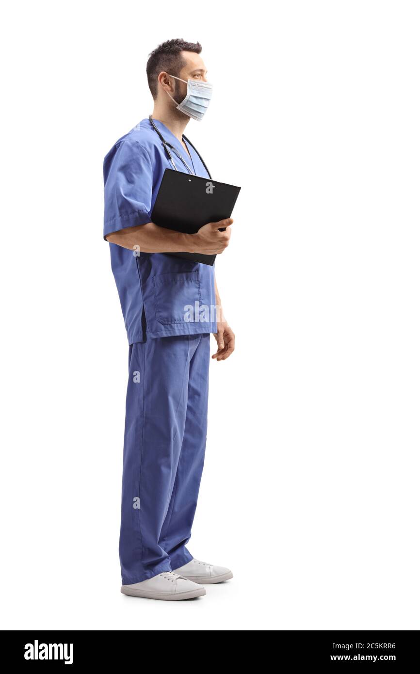 Working in face mask Cut Out Stock Images & Pictures - Alamy