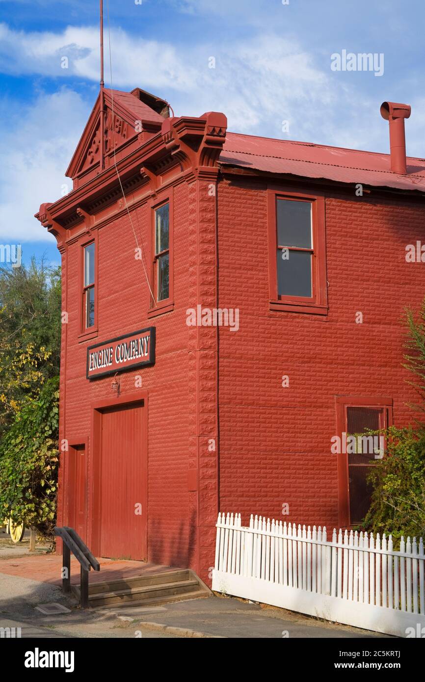Firehouse at the Columbia State Historic Park, California Gold Country ...