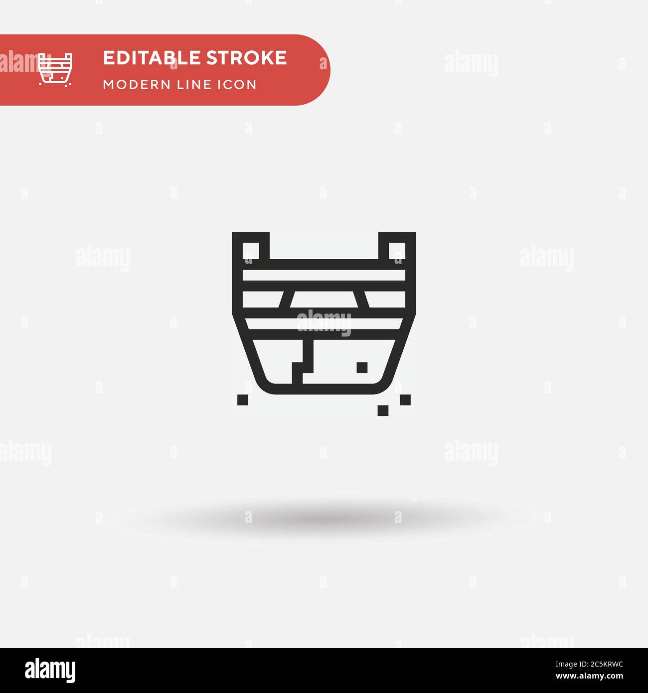 Car Accident Simple vector icon. Illustration symbol design template ...