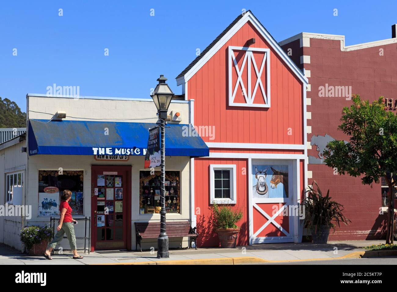 Store in the Historic District,Half Moon Bay,California,USA Stock Photo ...