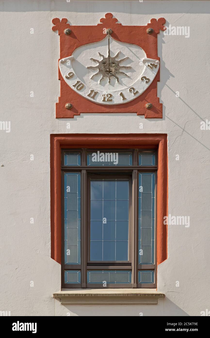 Sundial on house wall hi-res stock photography and images - Alamy