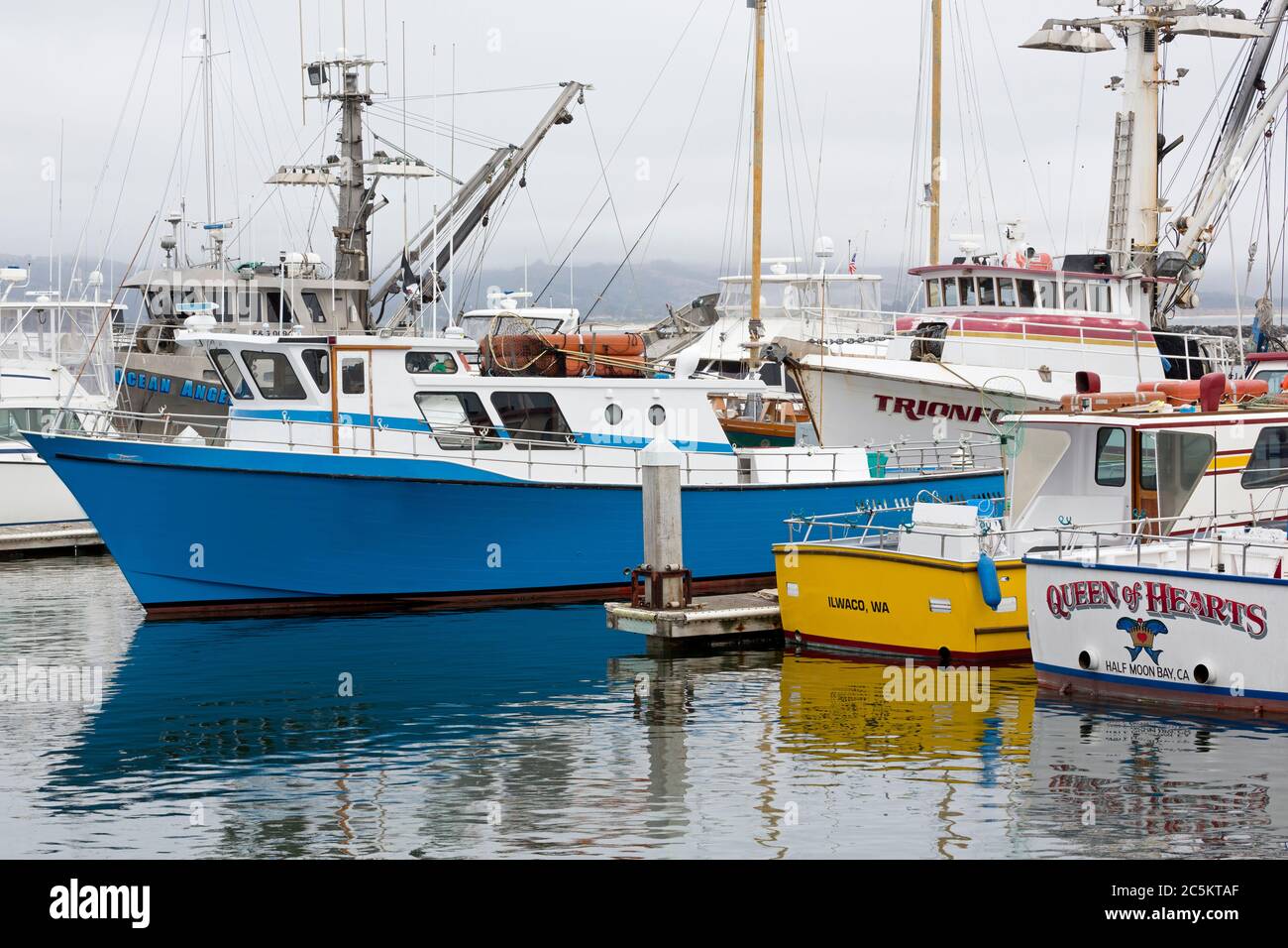 Marina in Pillar Point Harbor,Half Moon Bay,California,USA Stock Photo ...
