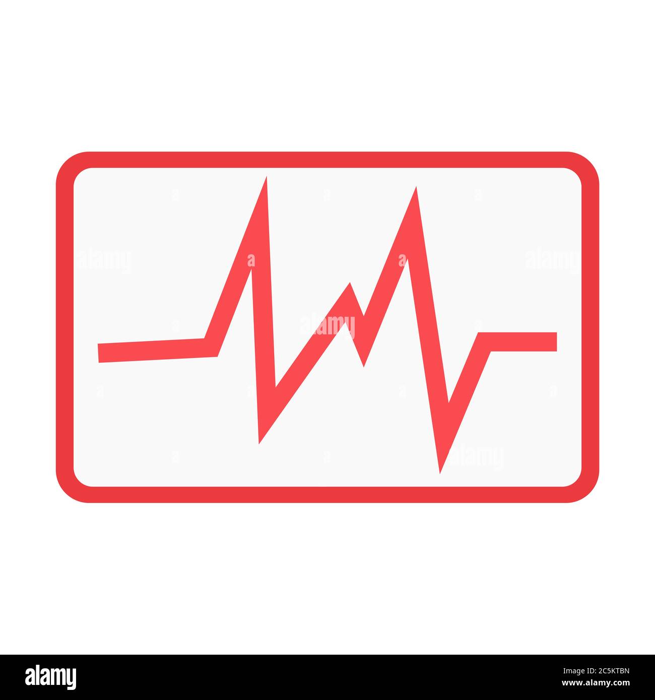Heartbeat diagram Icon in trendy flat style isolated on white ...