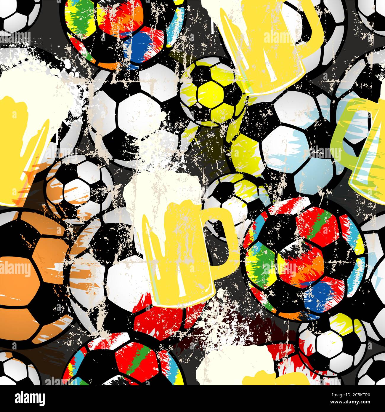 seamless soccer ball vector background, pattern, texture, mock up ...