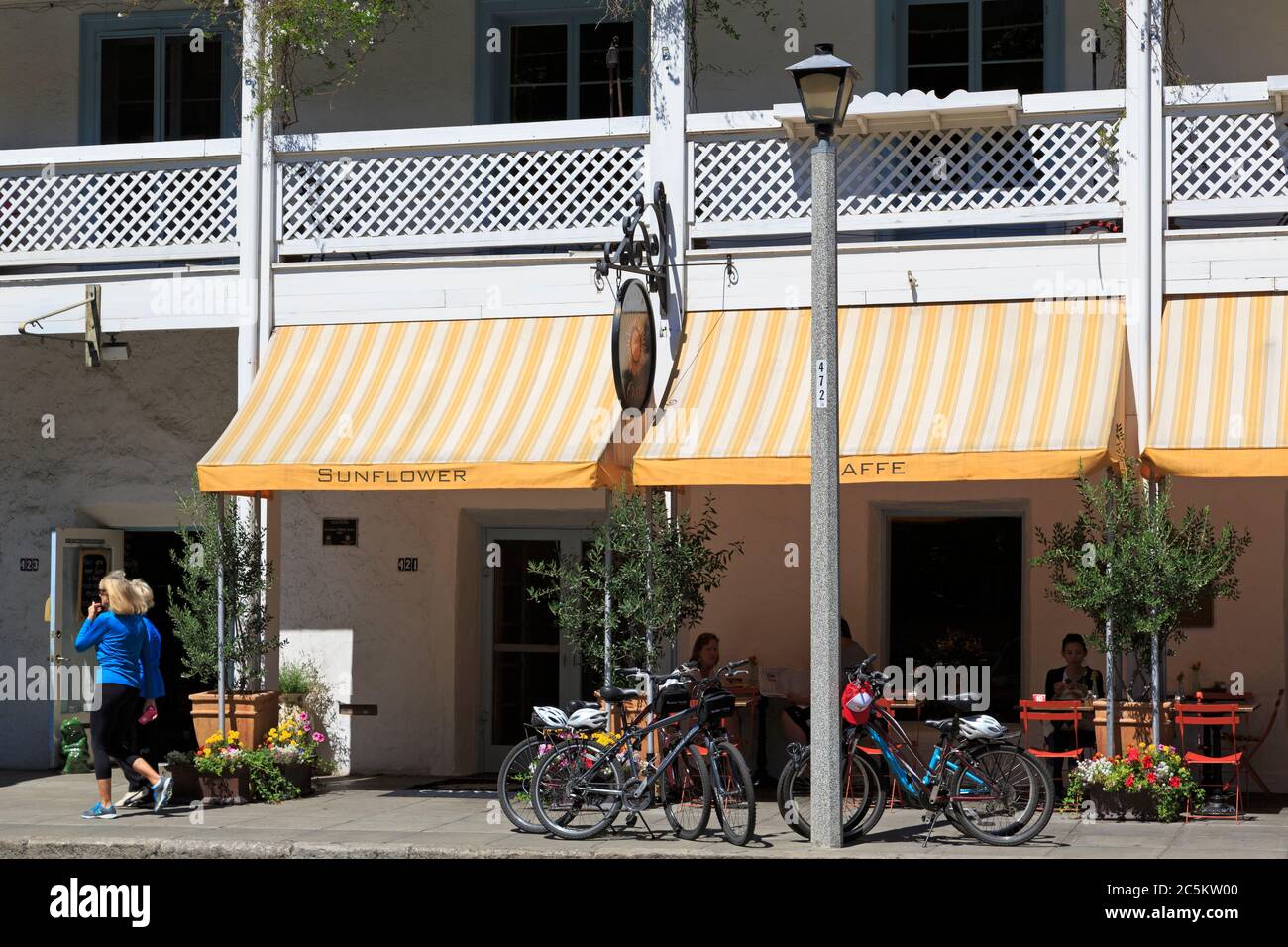 Stores in the historic Sonoma Plaza,Sonoma County,California,USA Stock ...